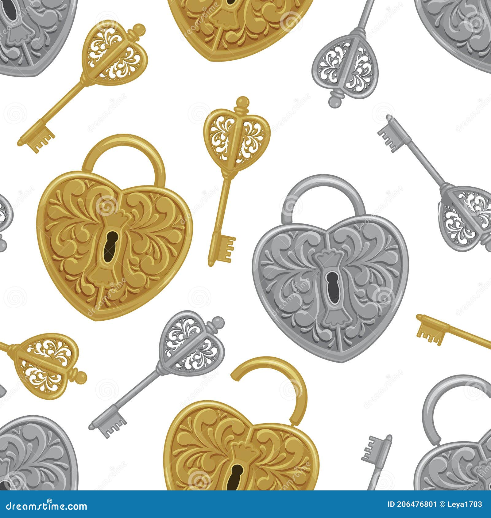 Keys Gold Vector Cartoon Illustration. On White. | CartoonDealer.com ...