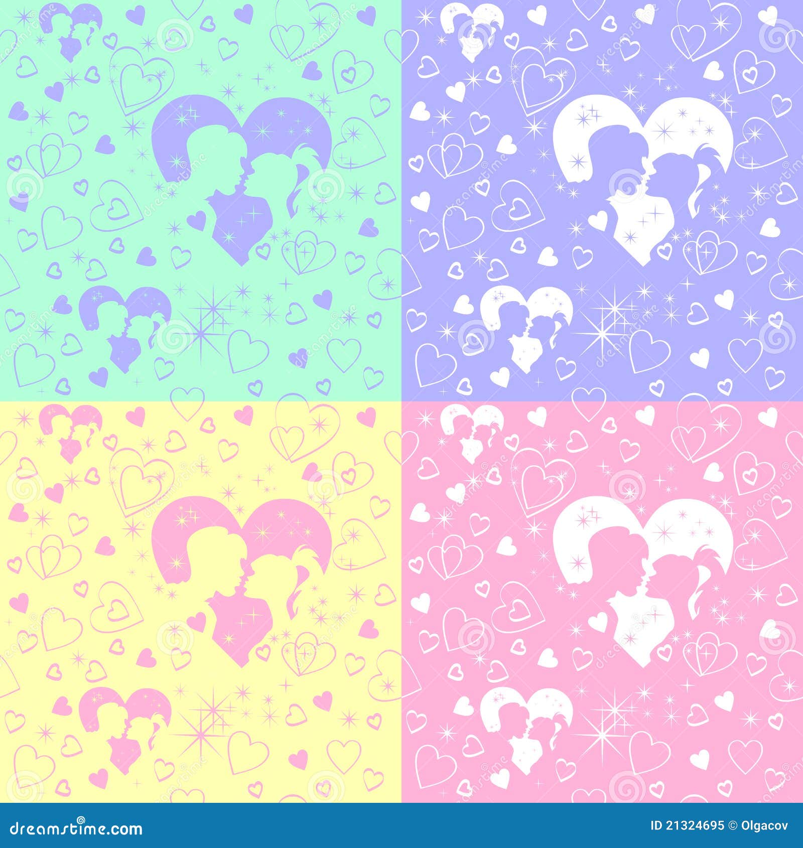Seamless pattern of love stock vector. Illustration of trip - 21324695