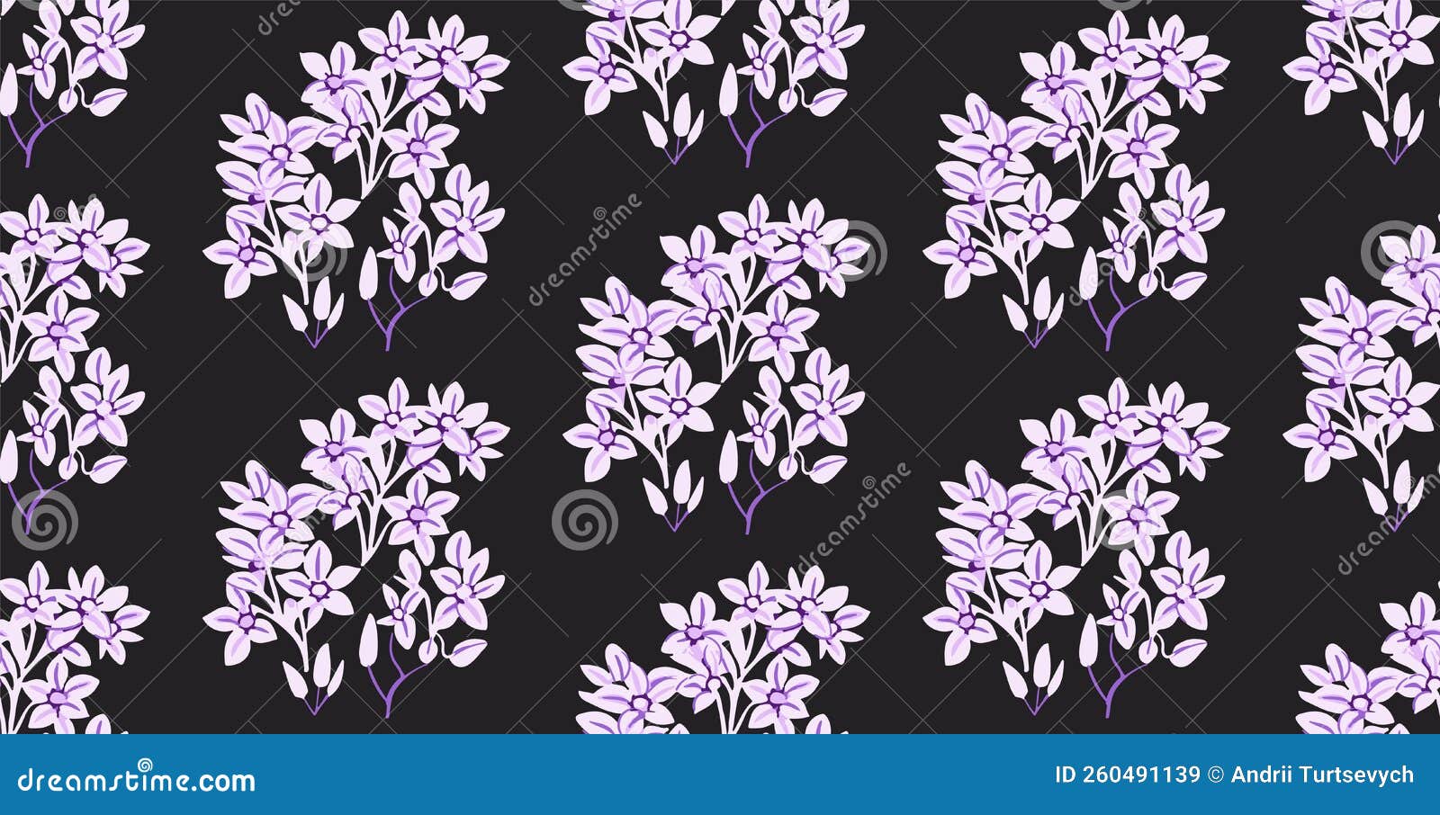 Seamless Vector Pattern Made of Beautiful Flowers Stock Vector ...