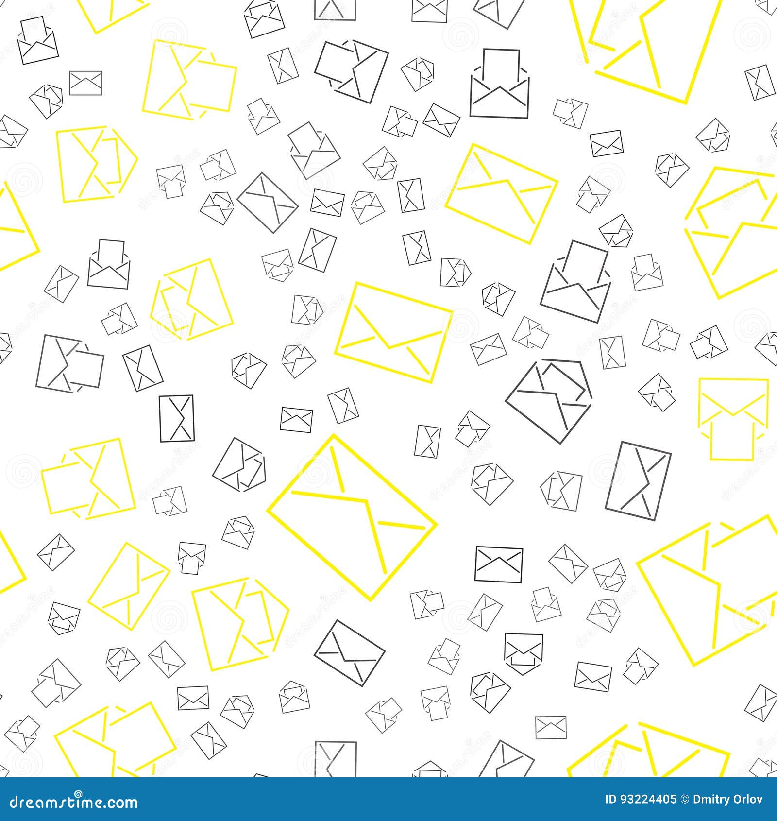 DL Envelopes Vector Realistic Mockup Template. Isolated On Transparent ...