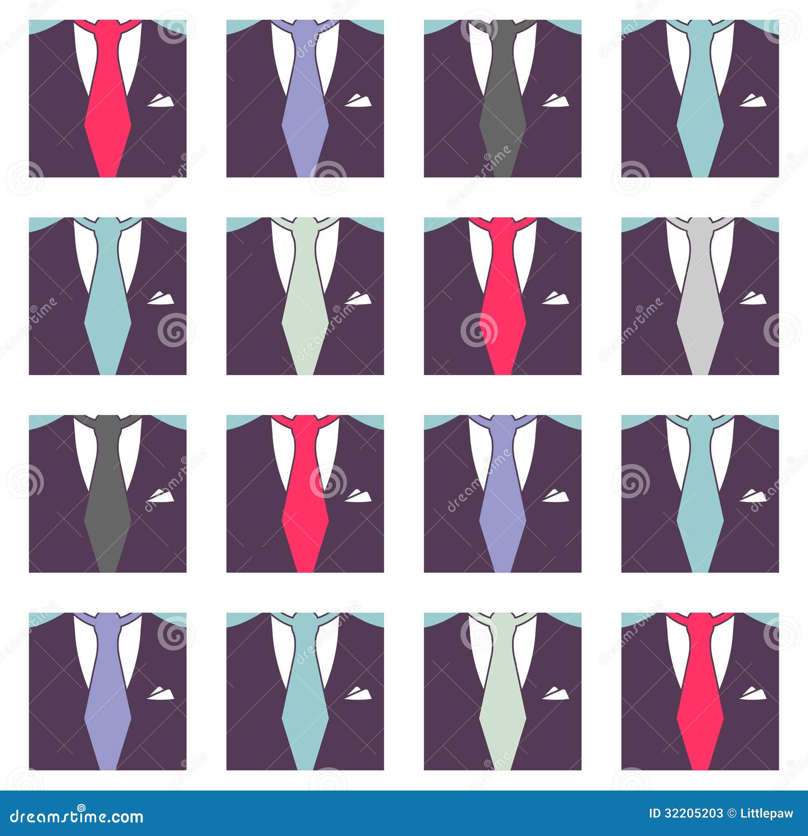 Seamless Pattern Male Formal Suit Stock Vector - Illustration of suit ...