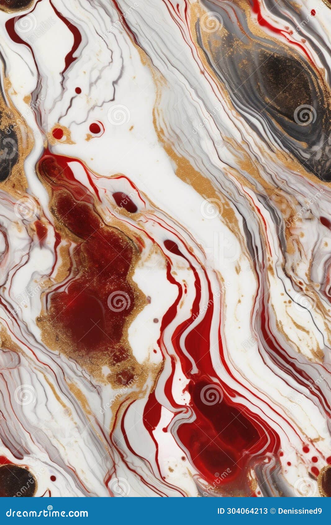 Seamless Pattern with Marble. Decorative Acrylic Paint Pouring Rock ...