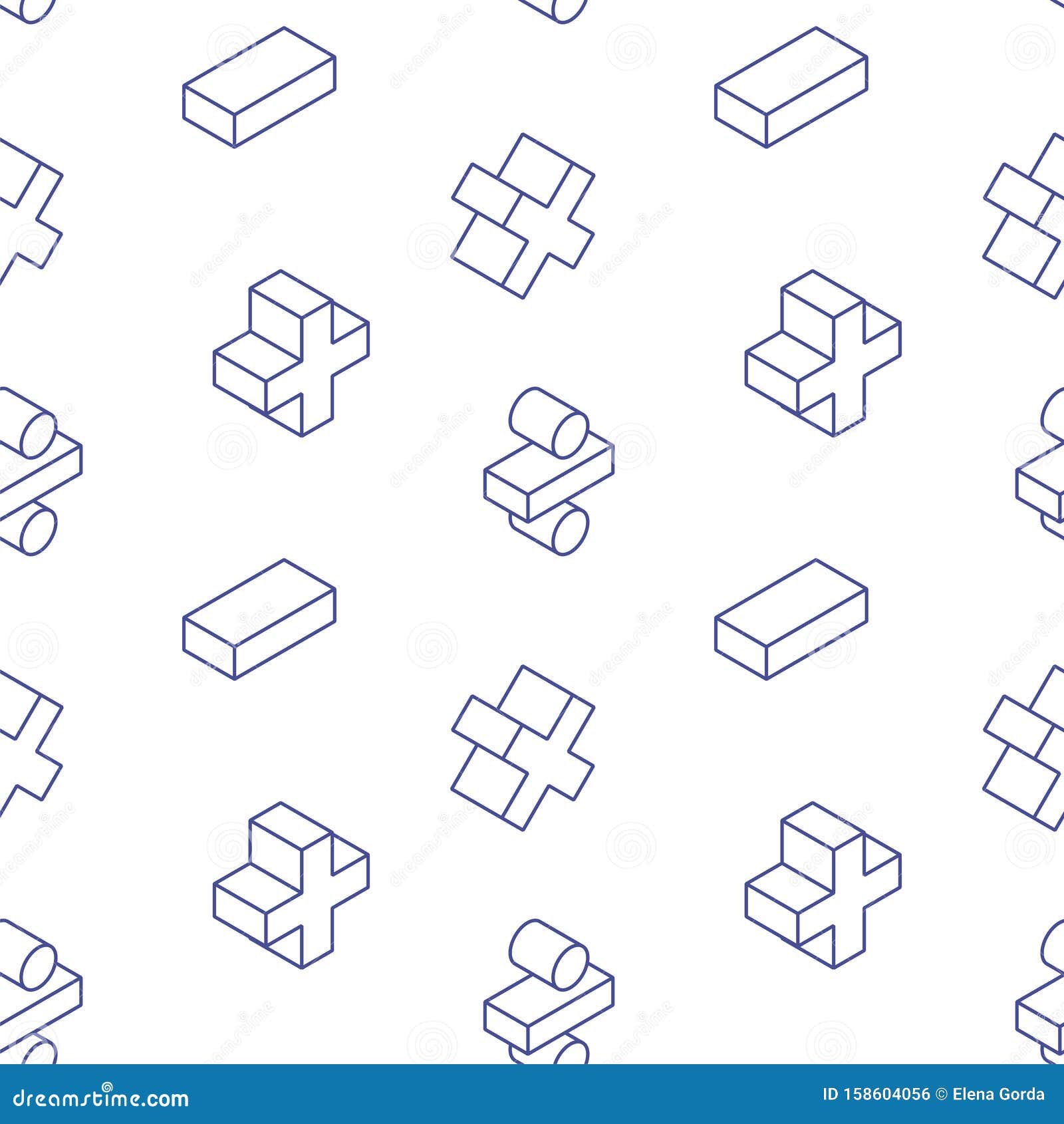 Seamless Pattern with Math Symbols Stock Vector - Illustration of ...