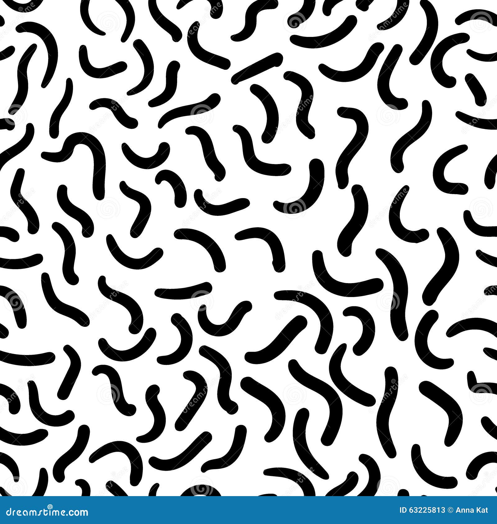 Seamless Pattern in Memphis Style 1 Stock Vector - Illustration of line ...