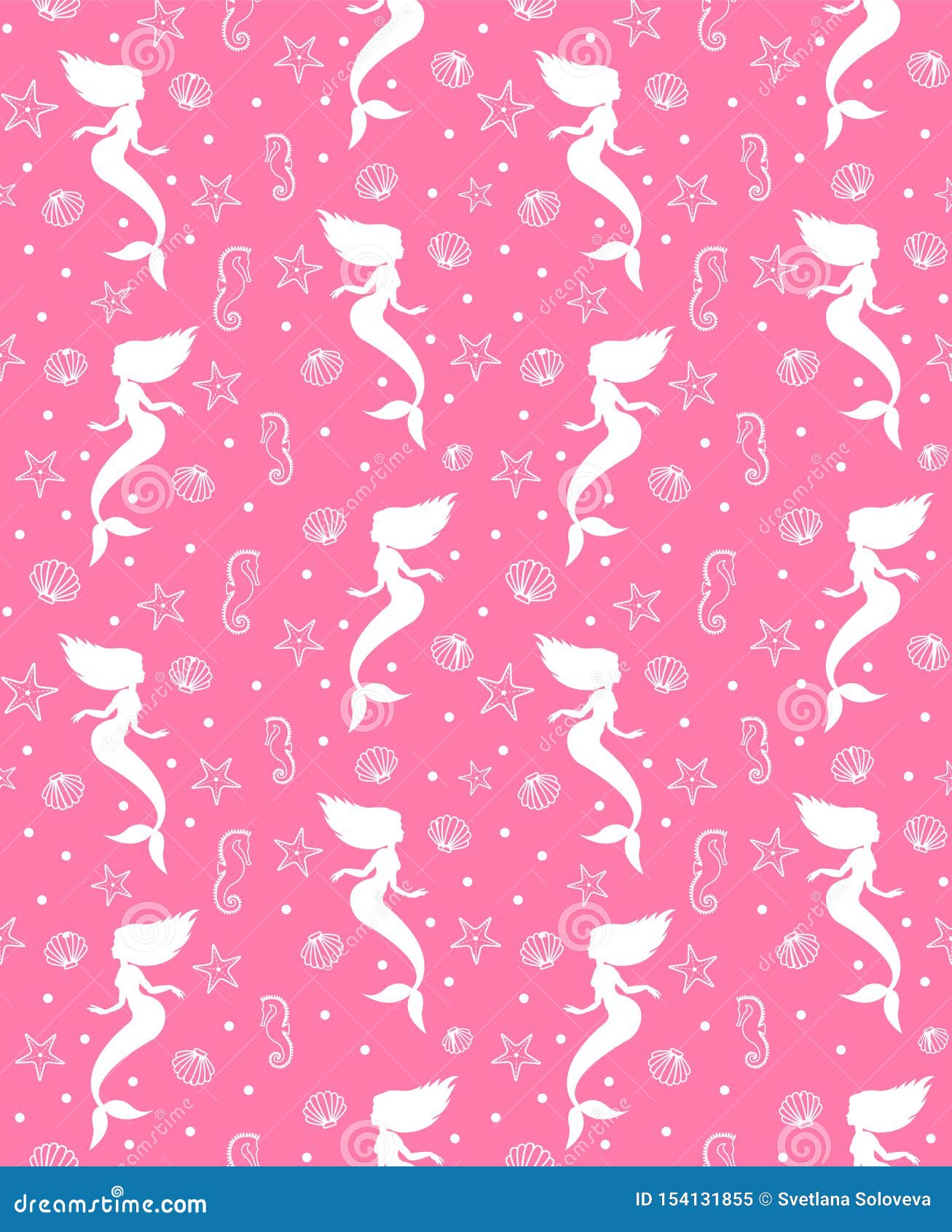 Mermaid Shell Image With Svg Vector Cut File For Cricut And Silhouette ...