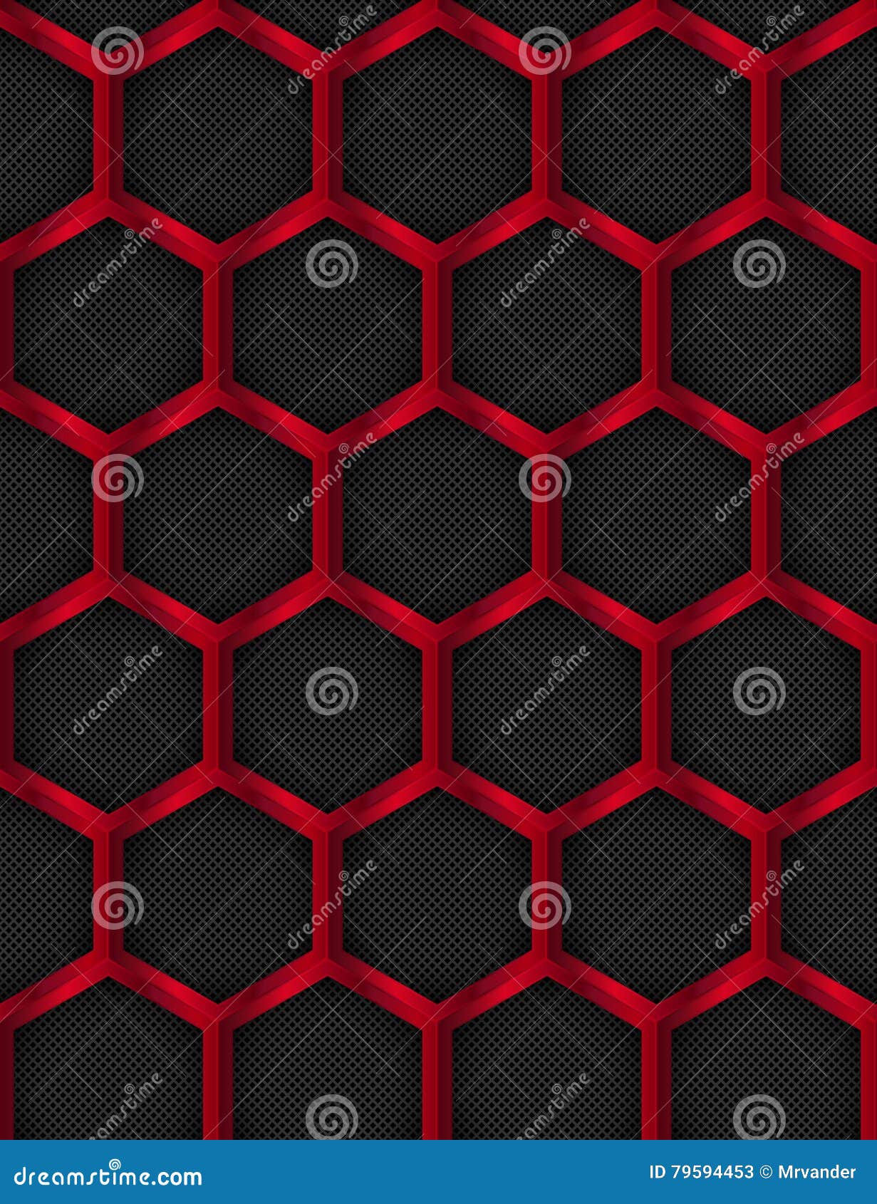 Seamless Pattern. Metal Background. Hexagonal, Honey Comb Stainless ...