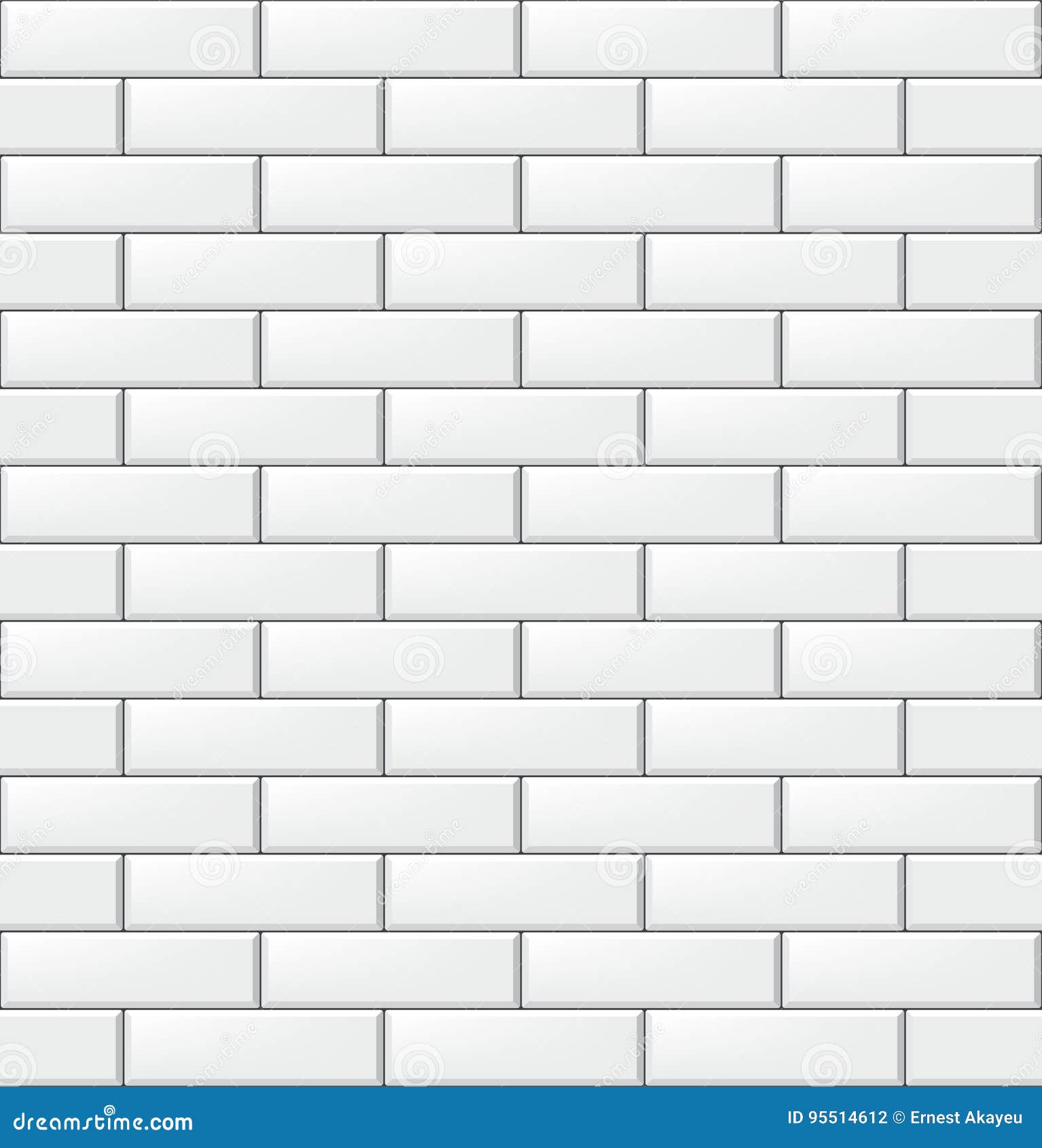 Seamless Pattern with Modern Rectangular Brick White Tiles. Realistic ... Seamless Pattern with Modern Rectangular Brick White Tiles. Realistic ...