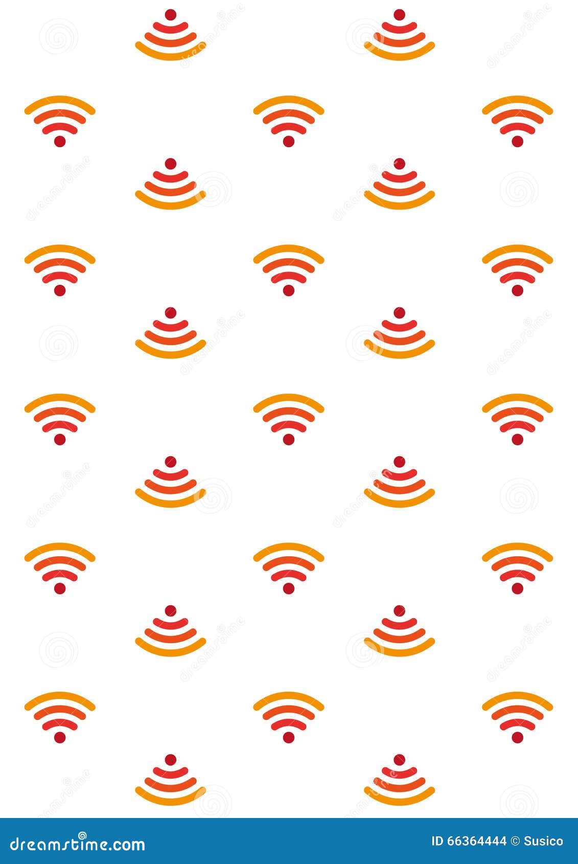 Seamless Pattern. Modern Stylish Texture. Free Wi-Fi Icon Stock ...
