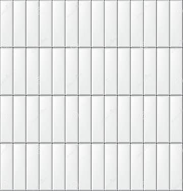 Seamless Pattern with Modern Vertical Rectangular White Tiles ...