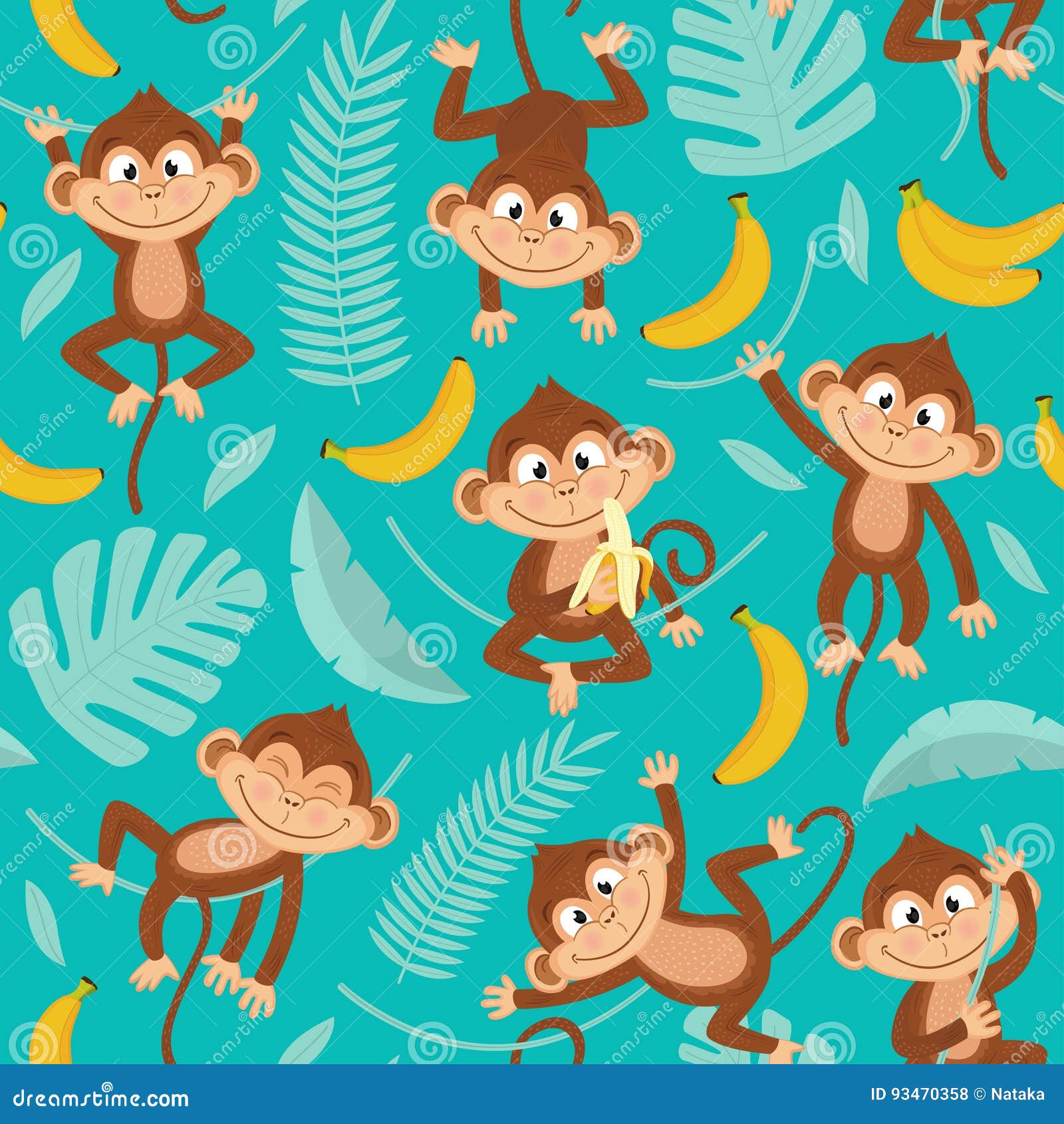 Monkey In Blue Pants With Suspenders Cute Toy Baby Animal Dressed As ...