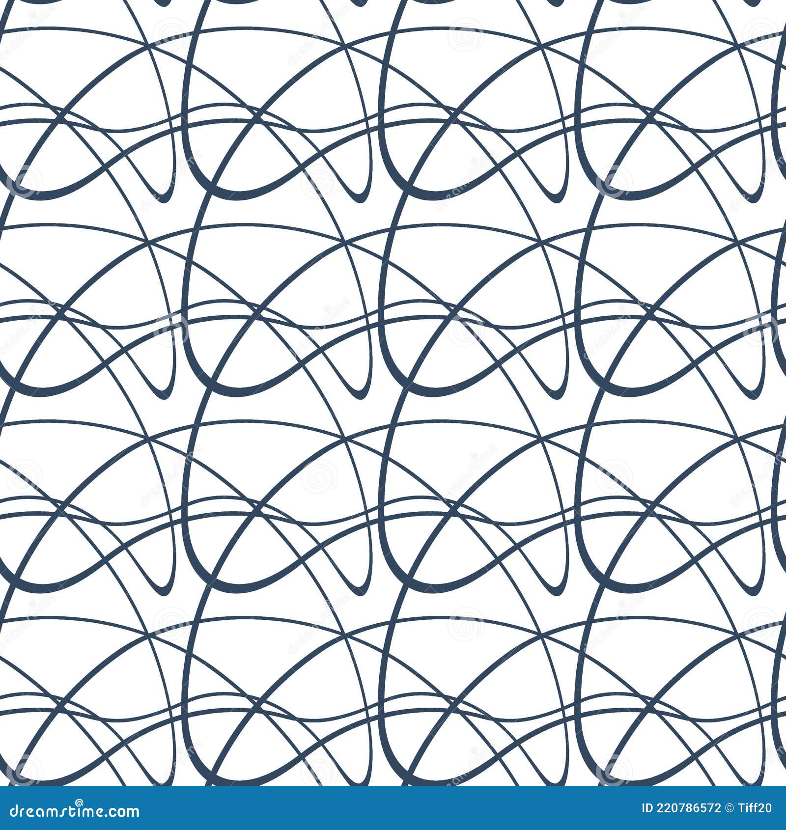 Seamless Pattern with Monochrome Abstract Pattern Stock Vector ...