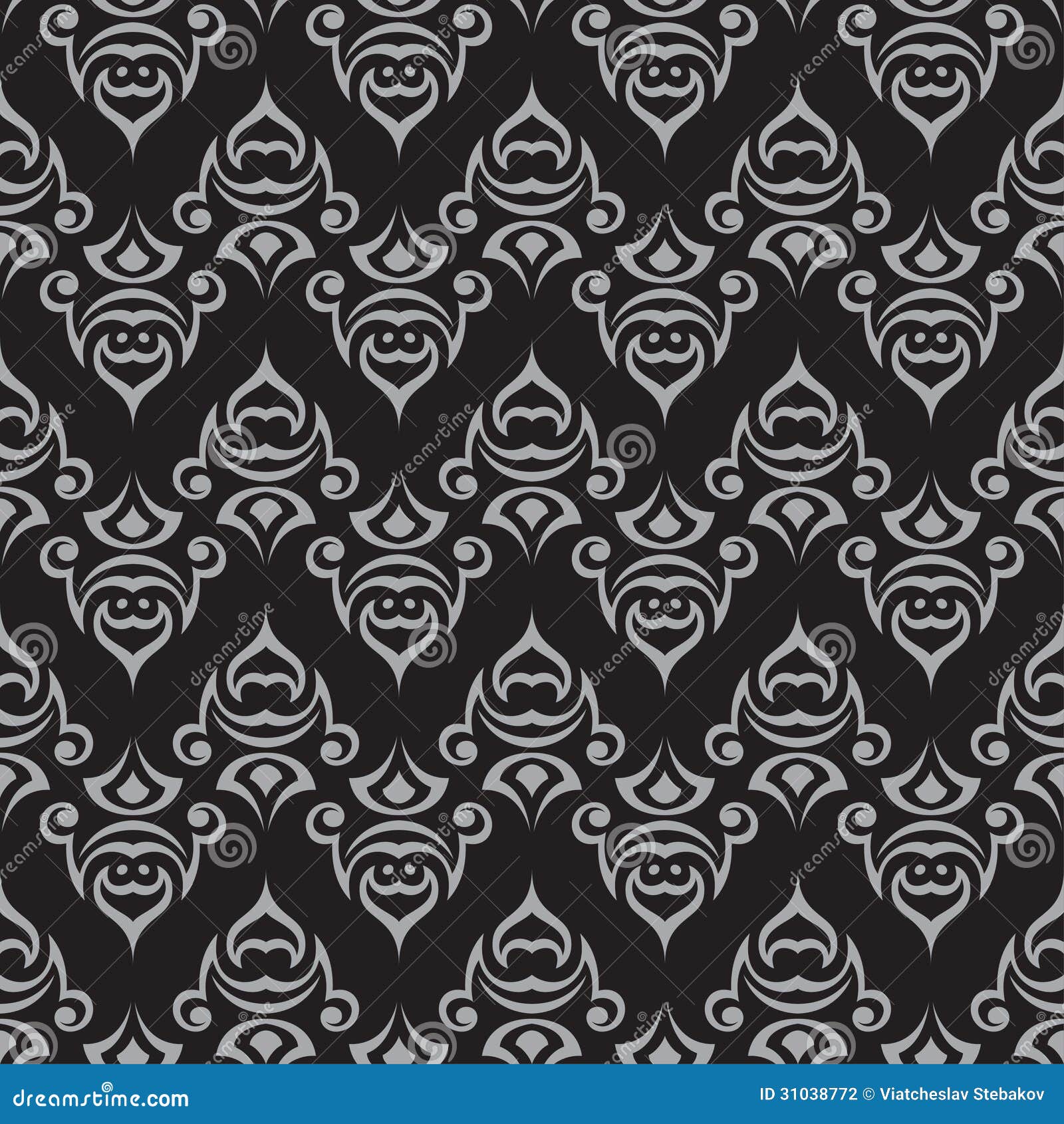 Seamless Pattern. Monochrome Texture Stock Vector - Illustration of ...