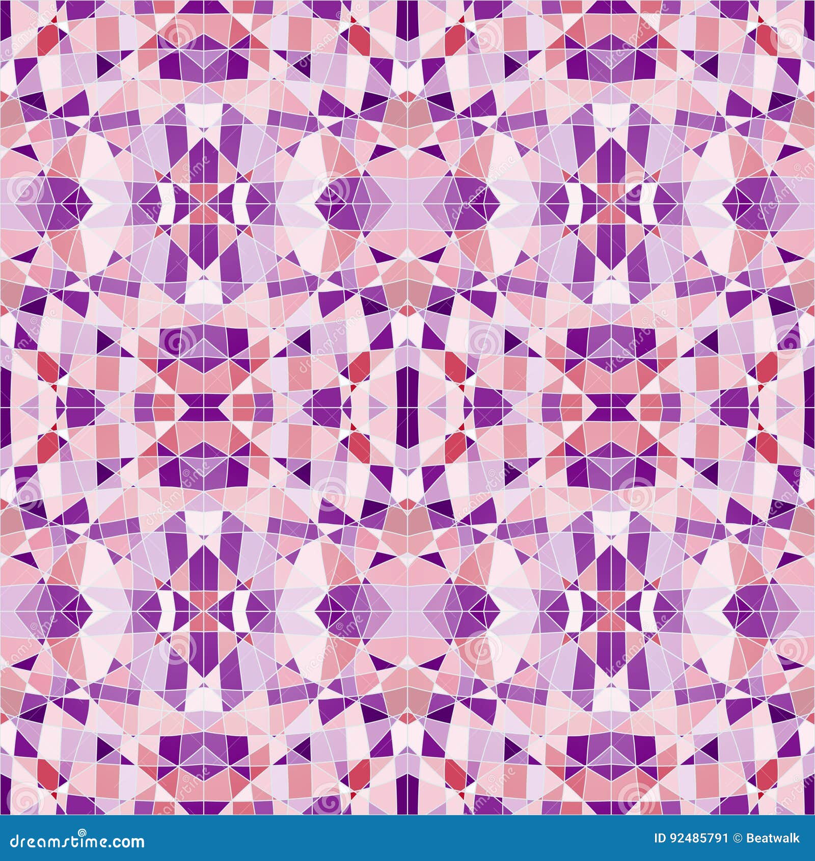 Seamless Pattern Mosaic with Purple Pieces Stock Vector - Illustration ...