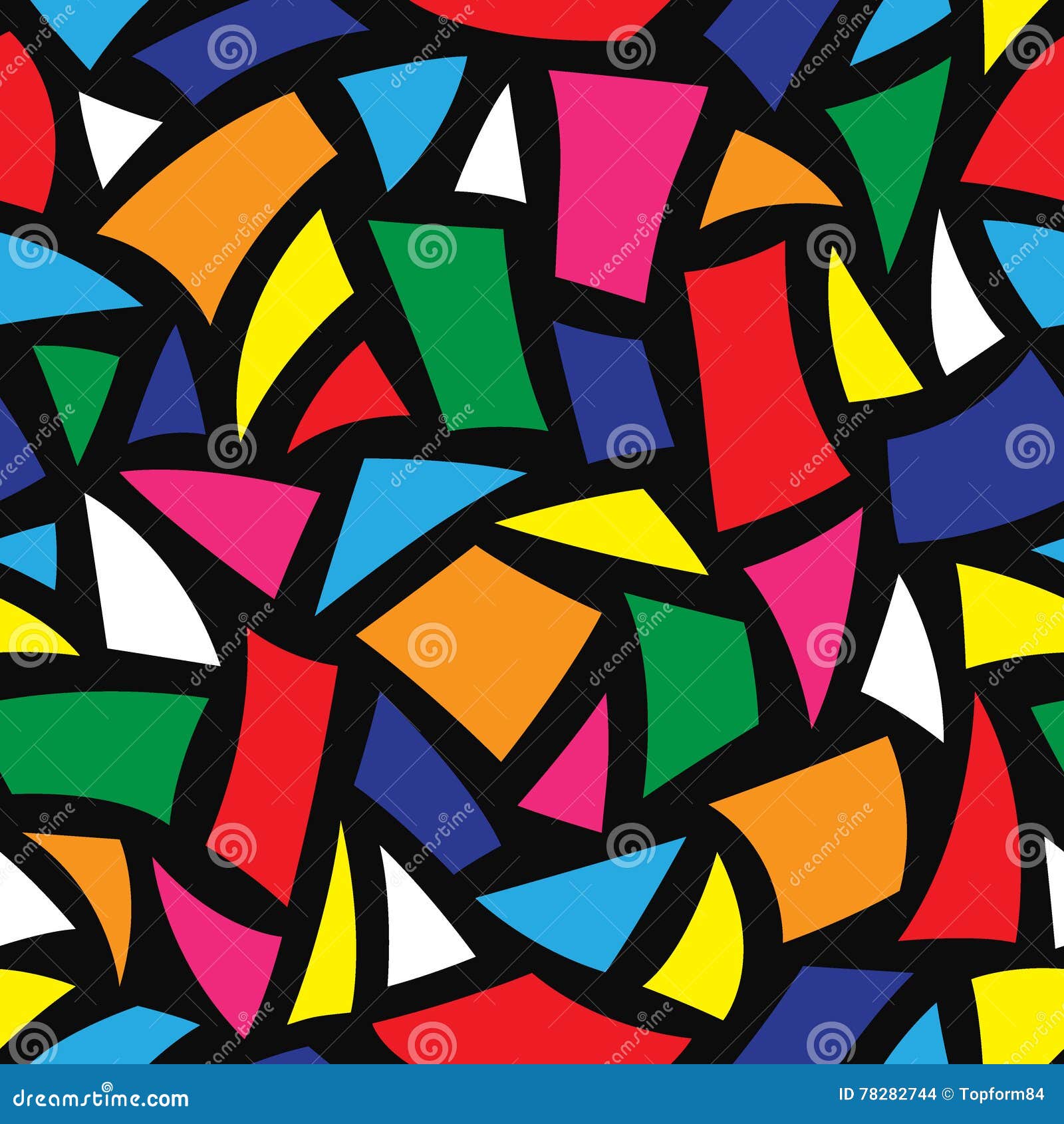 Seamless Pattern in Mosaic Style Stock Vector - Illustration of vector ...