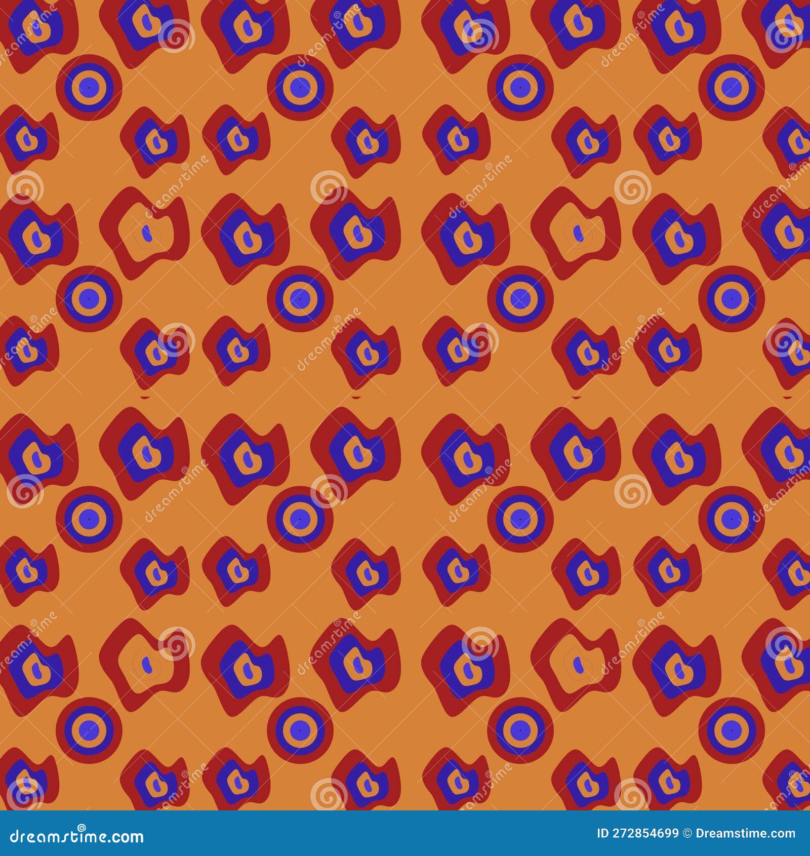 Seamless Pattern of Multi Colour Wave Texture Paint Stock Illustration ...