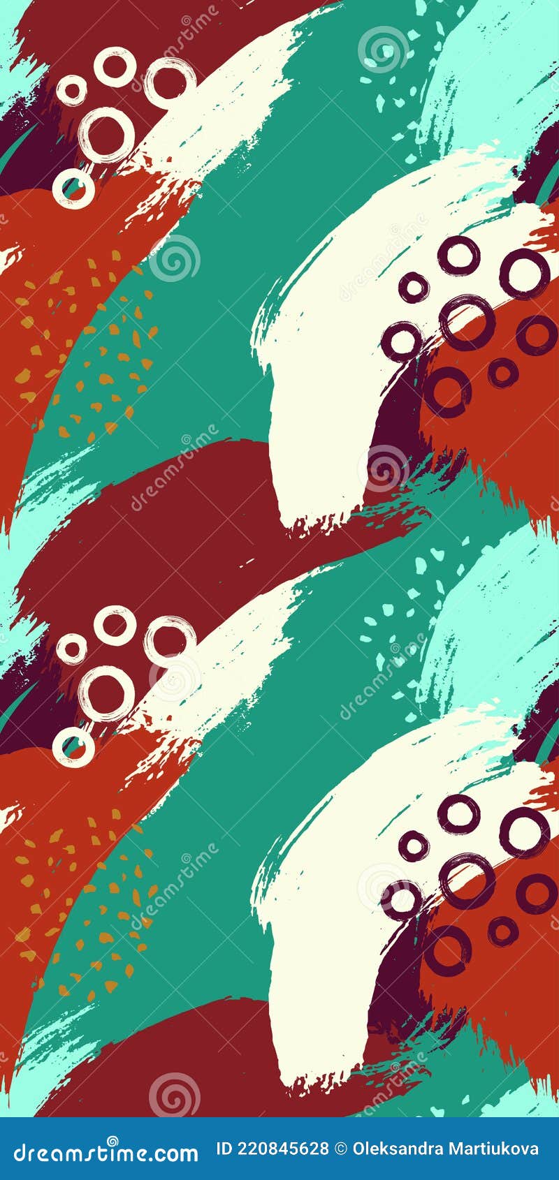 Seamless Pattern with Multicolor Stains. Colorful Abstract Background ...
