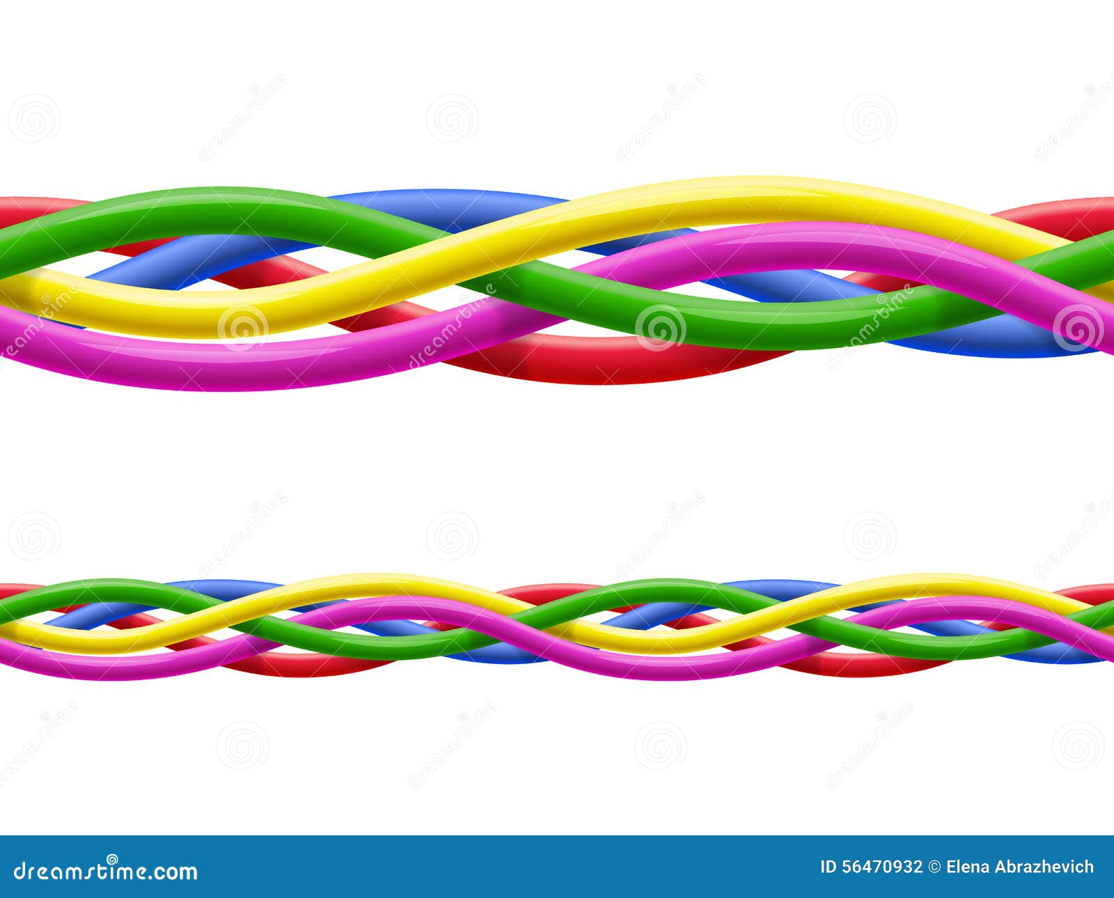 Seamless Pattern of Multicolored Wires Stock Vector - Illustration of ...