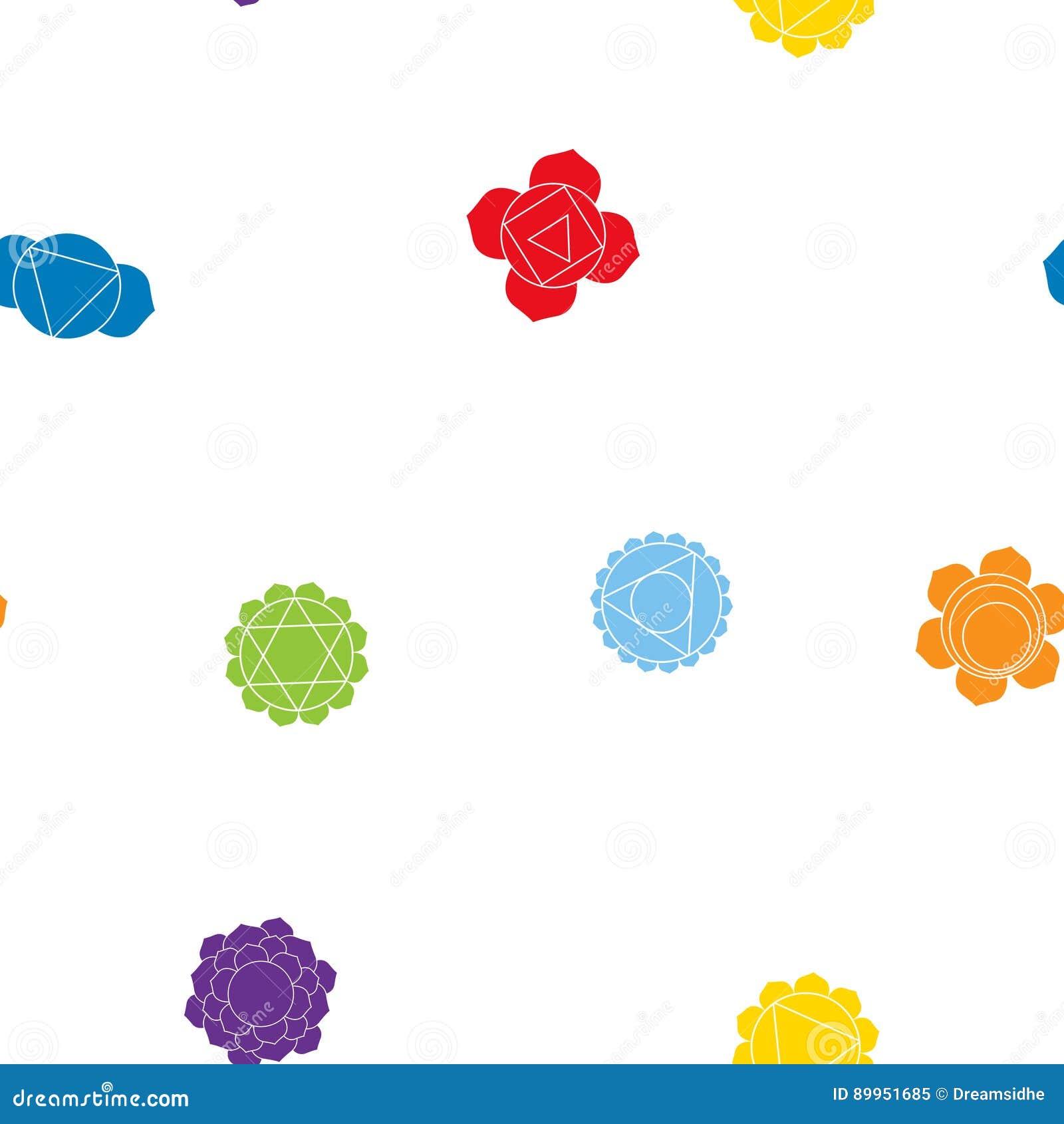 Seamless Pattern with Names of Chakras in Sanskrit Stock Vector - Illustration of manipura ...