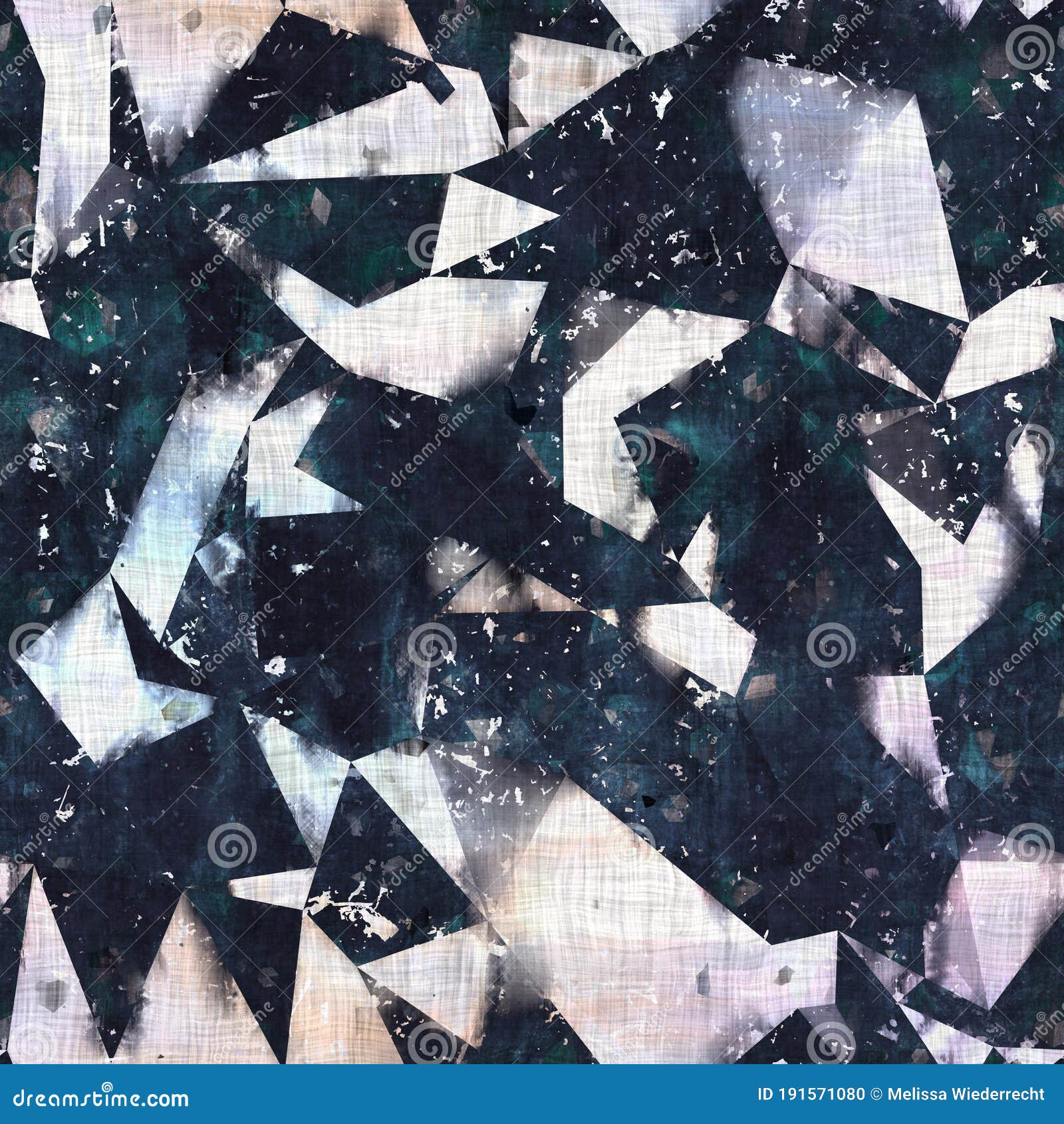 Seamless Pattern in Navy, High Contrast Geometric Stock Photo - Image ...