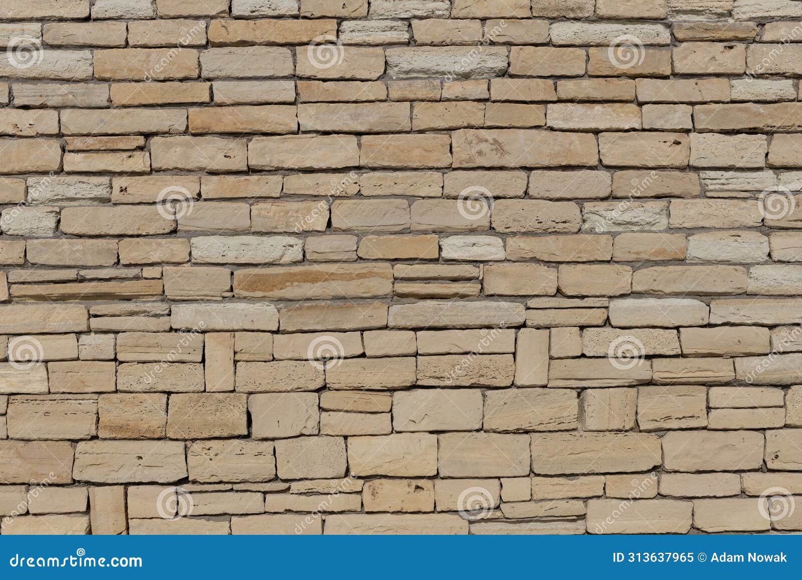 Uniform Sandstone Brick Wall Stock Image - Image of durable, brick ...