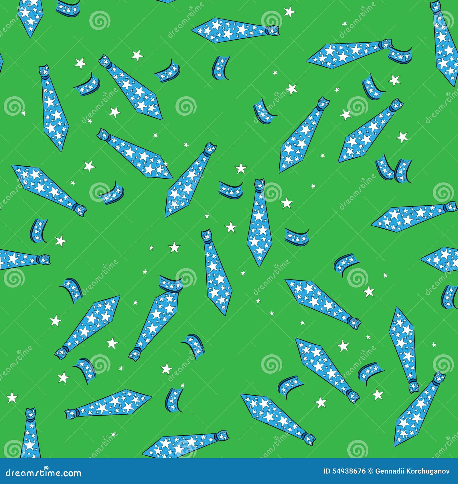 Seamless Pattern with Neckties / Neck Ties Background Pattern Stock ...