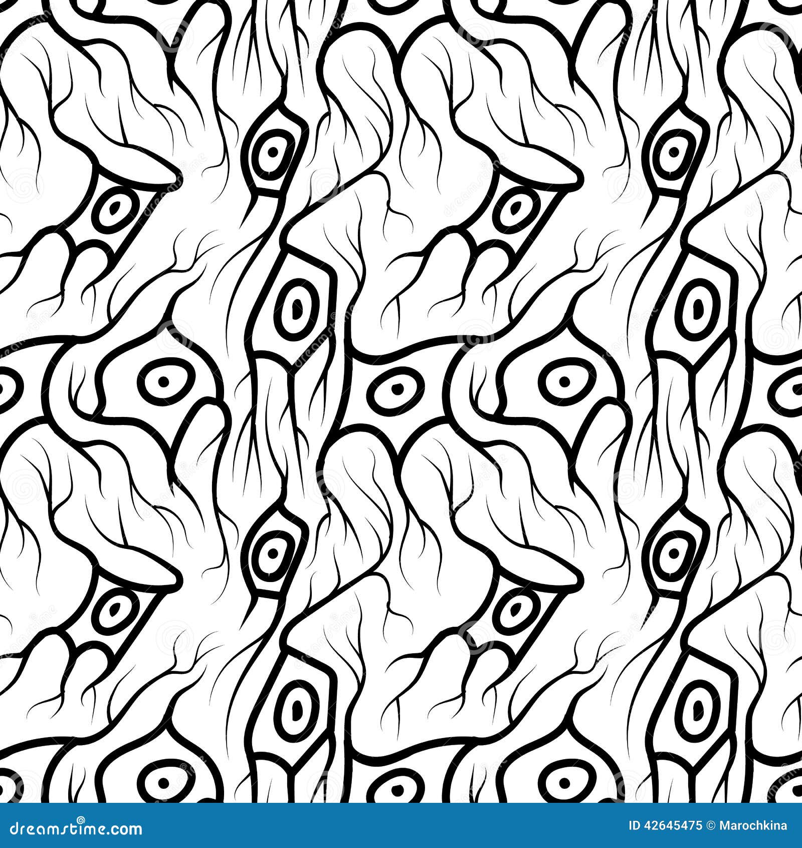 Seamless Pattern with Neurons Stock Vector - Illustration of electrical ...