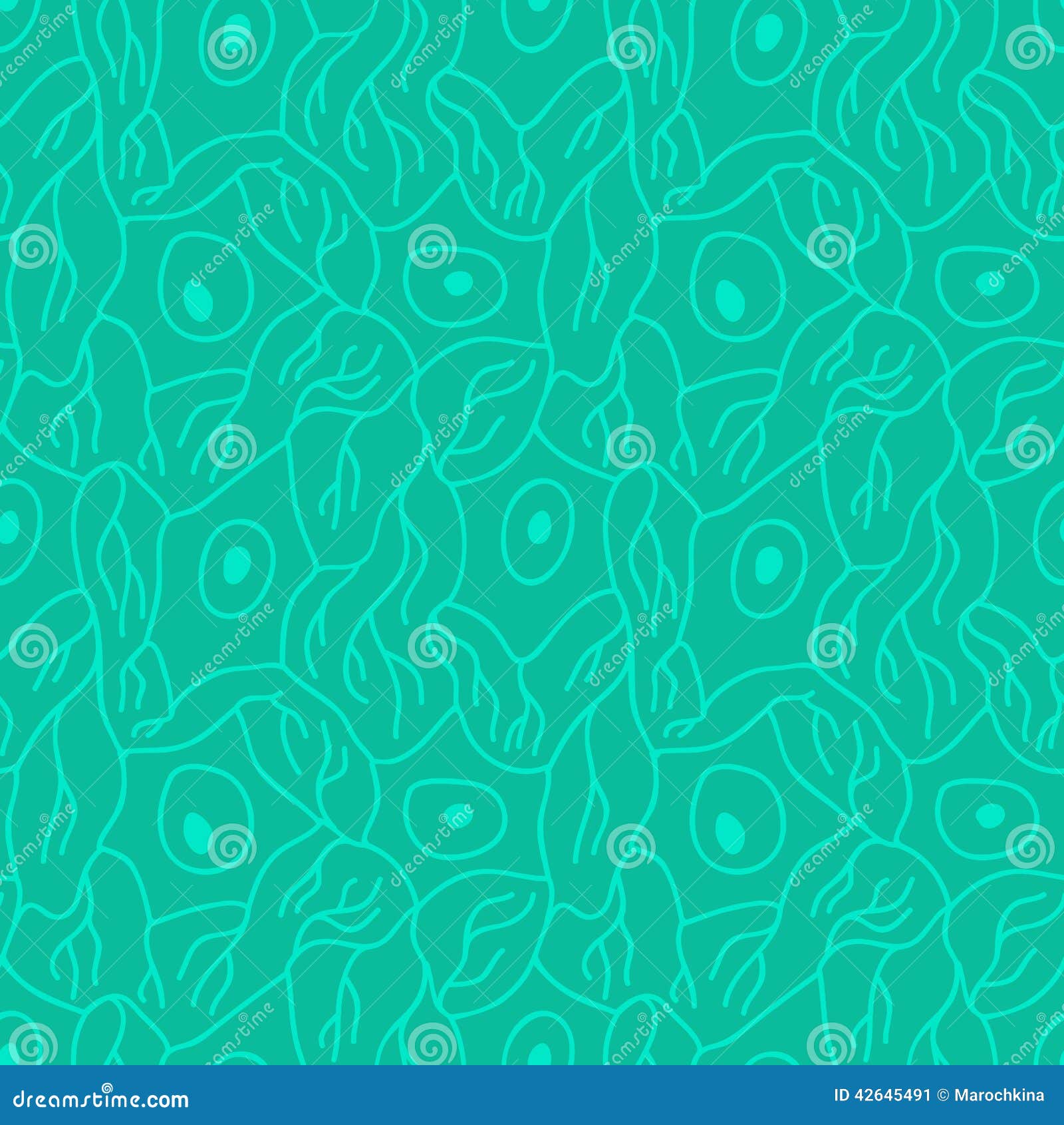 Seamless Pattern with Neurons Stock Vector - Illustration of nerves ...