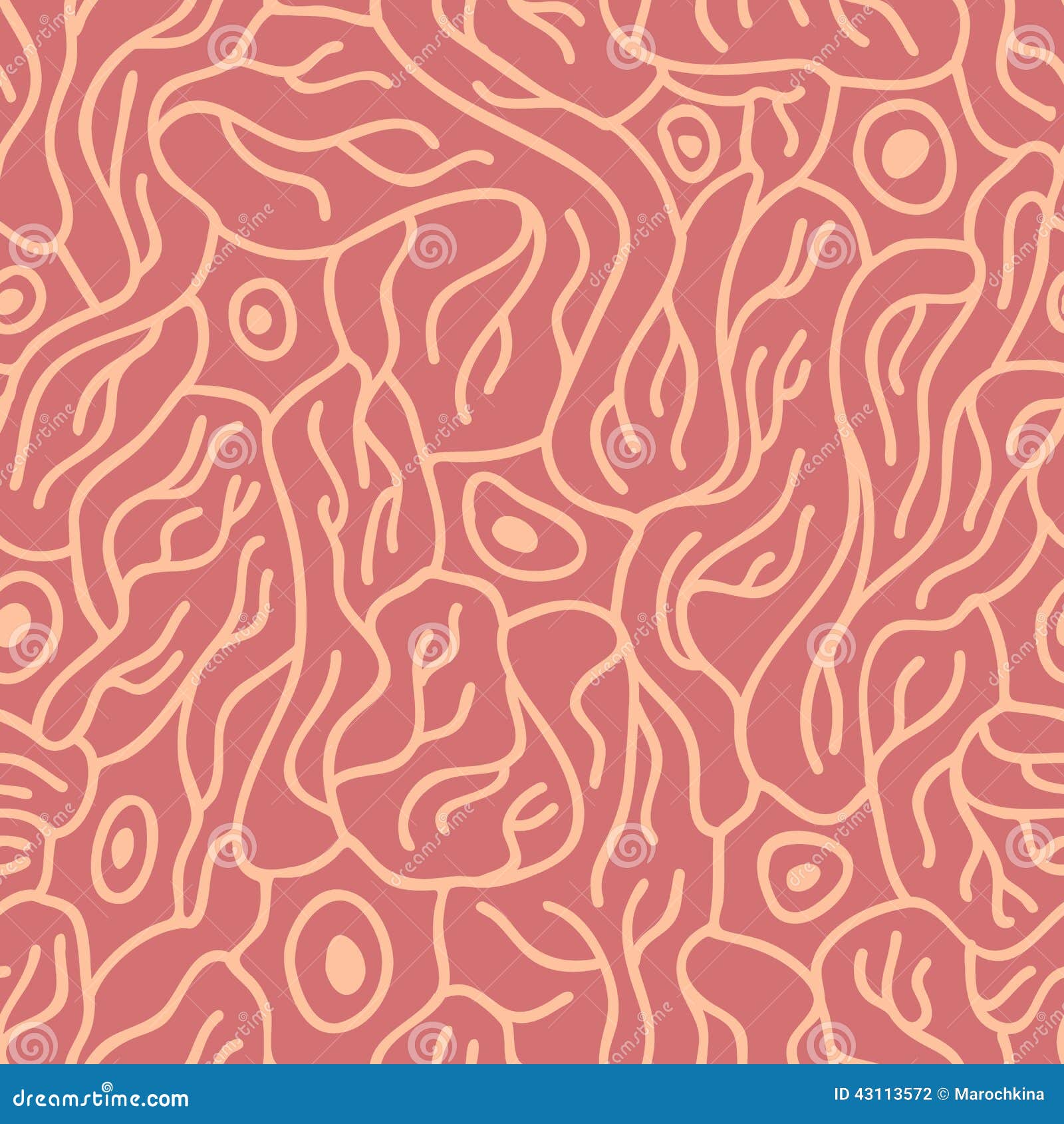 Seamless Pattern with Neurons Stock Vector - Illustration of form ...