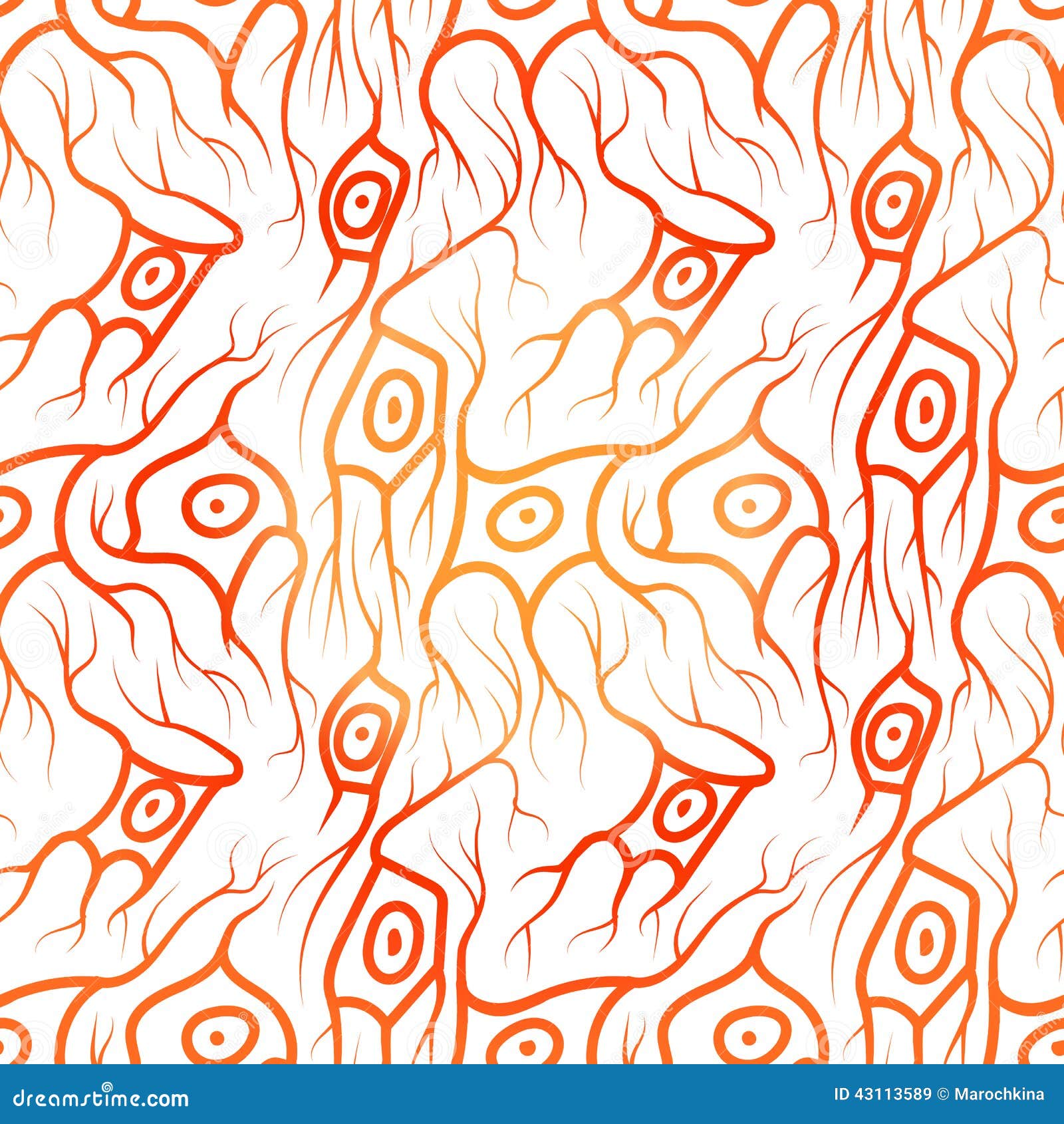 Seamless Pattern with Neurons Stock Vector - Illustration of neurology ...