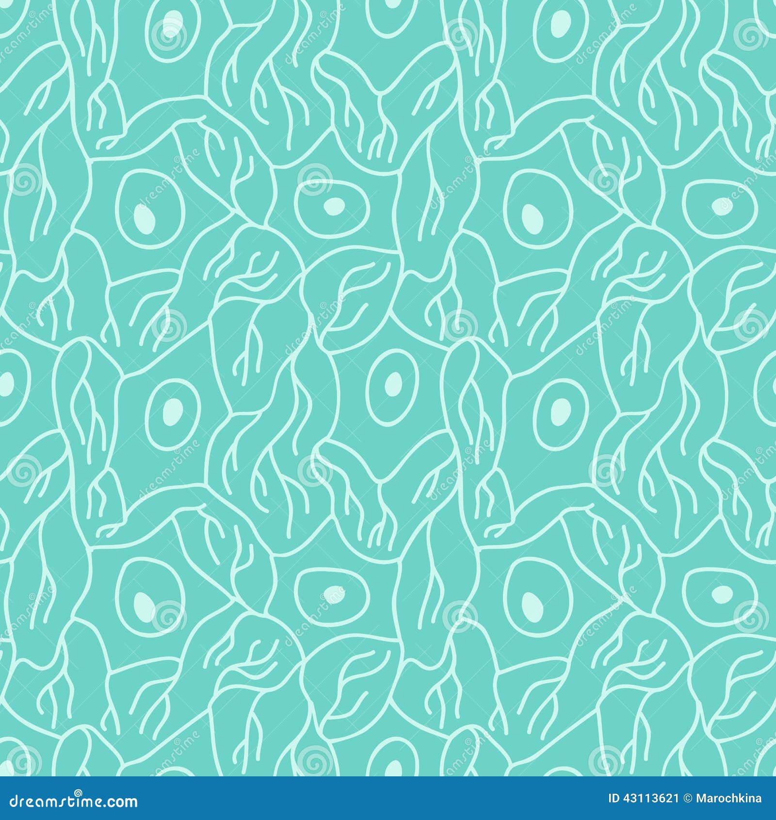 Seamless Pattern with Neurons Stock Vector - Illustration of nerves ...