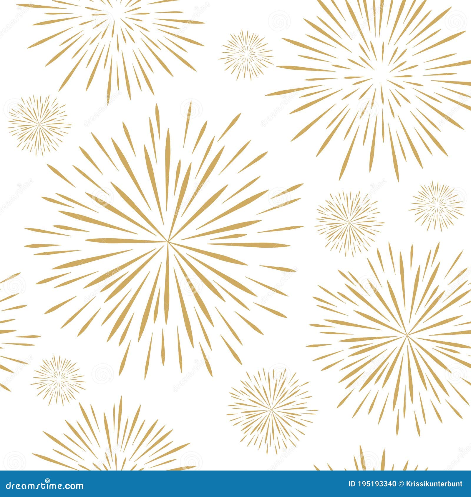 Seamless Pattern New Year Firework Stock Vector - Illustration of ...