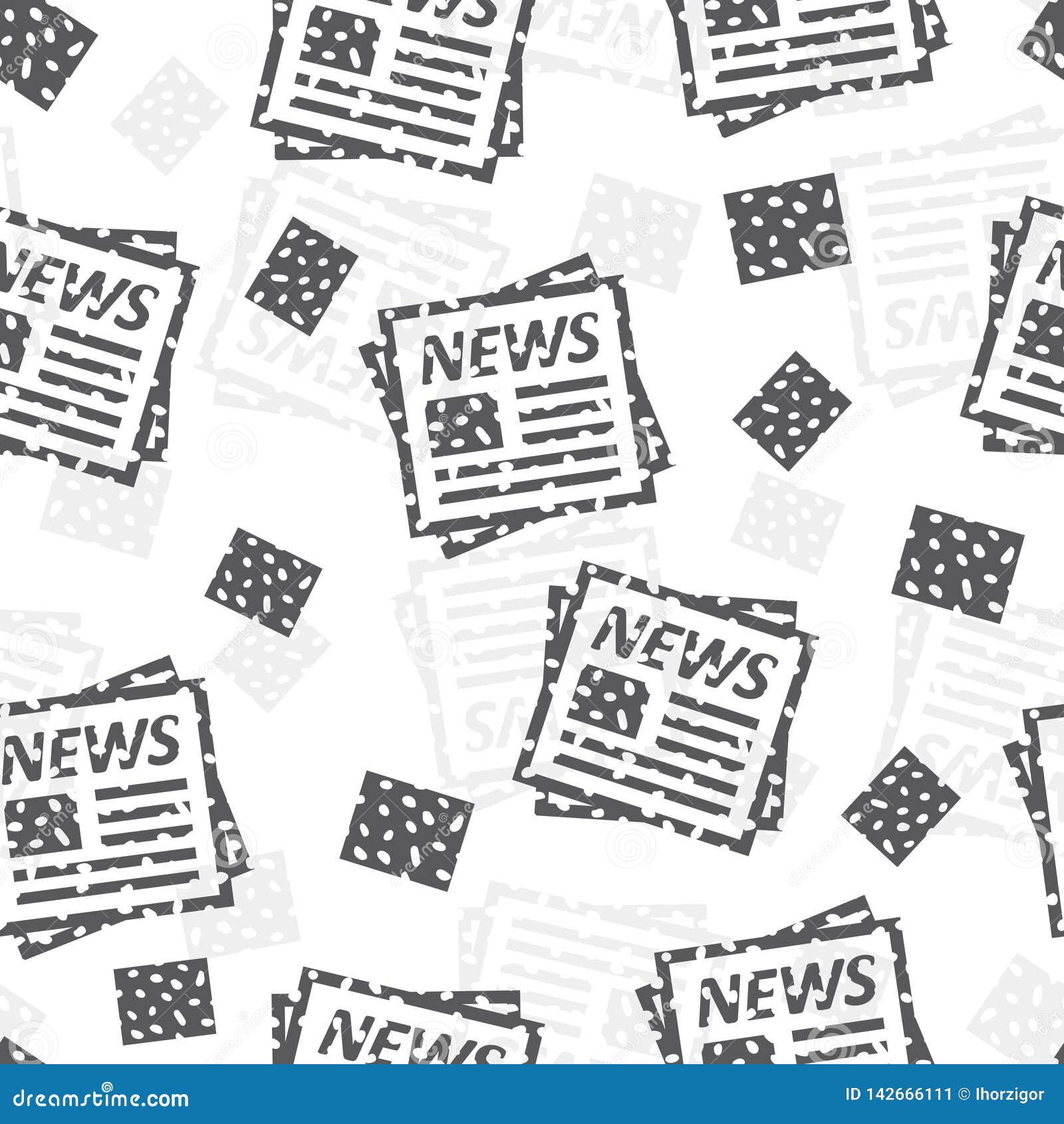 Seamless Pattern with Newspaper Abstract Background Stock Vector ...