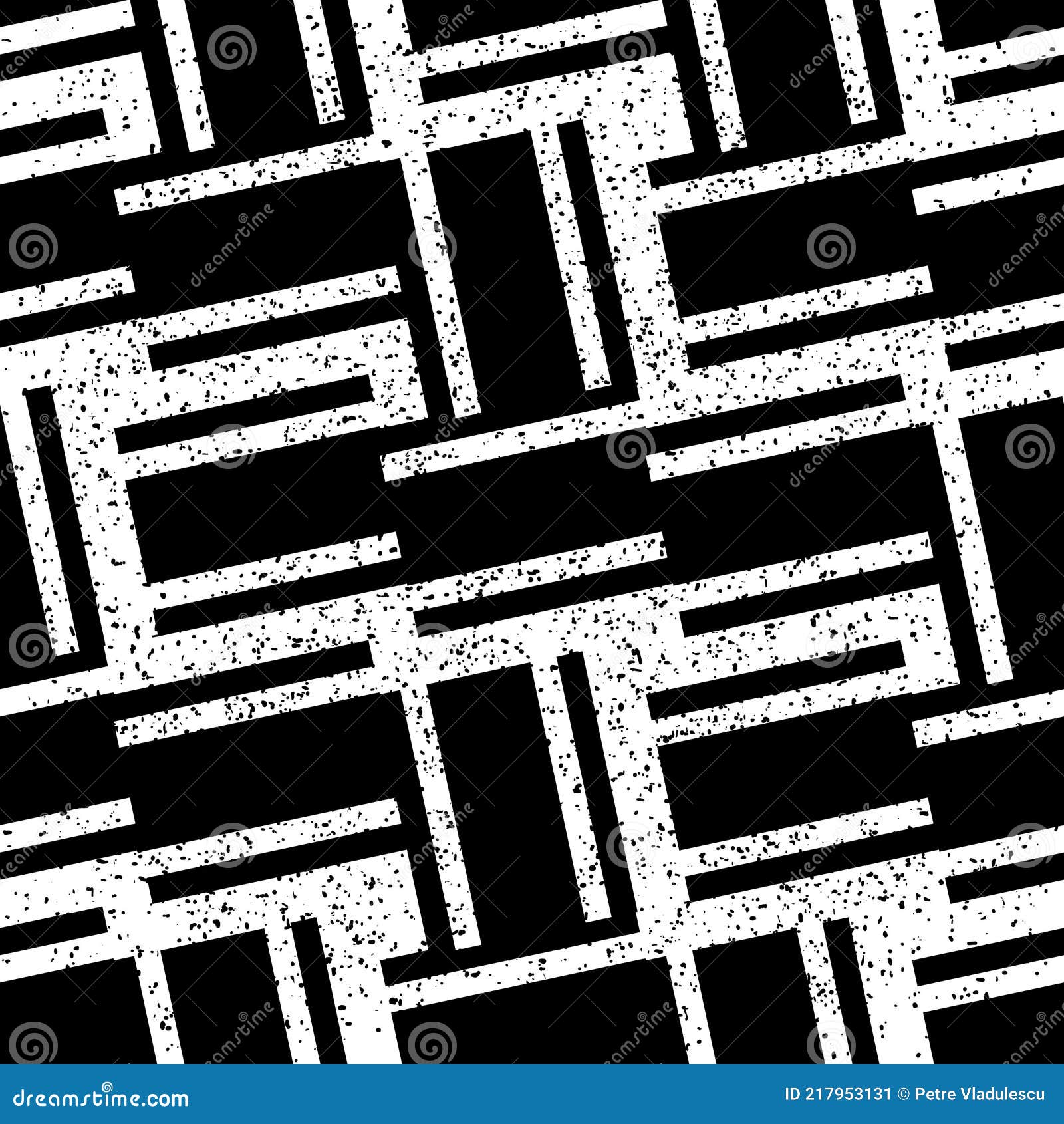 2413 Seamless Pattern with Oblique Black Segments2, Modern Stylish ...