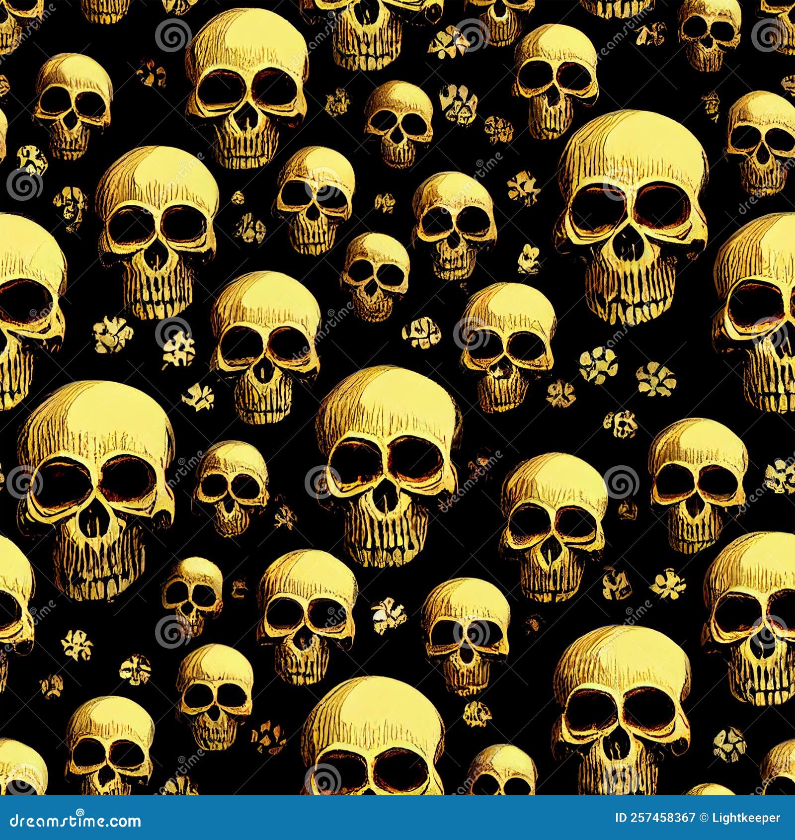 Yellowed Skulls Stock Illustrations – 1 Yellowed Skulls Stock ...