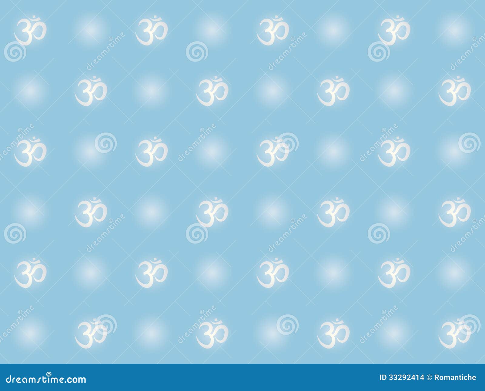 Seamless Pattern with Om Sign Stock Vector - Illustration of abstract ...