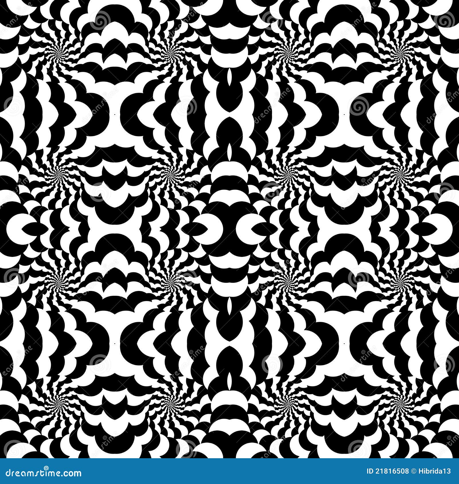 Seamless Pattern with Optical Effect Stock Vector - Illustration of ...