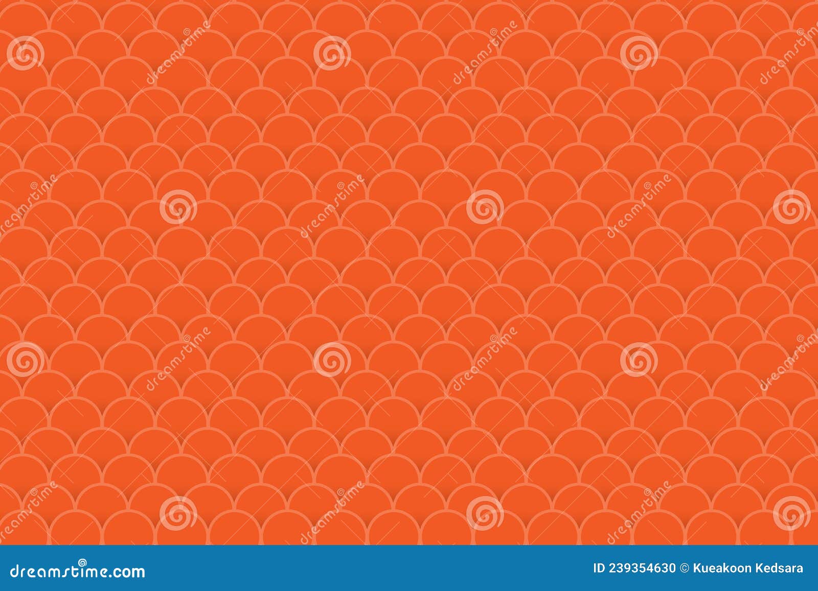 Seamless Pattern of Orange Scales Background Stock Vector ...