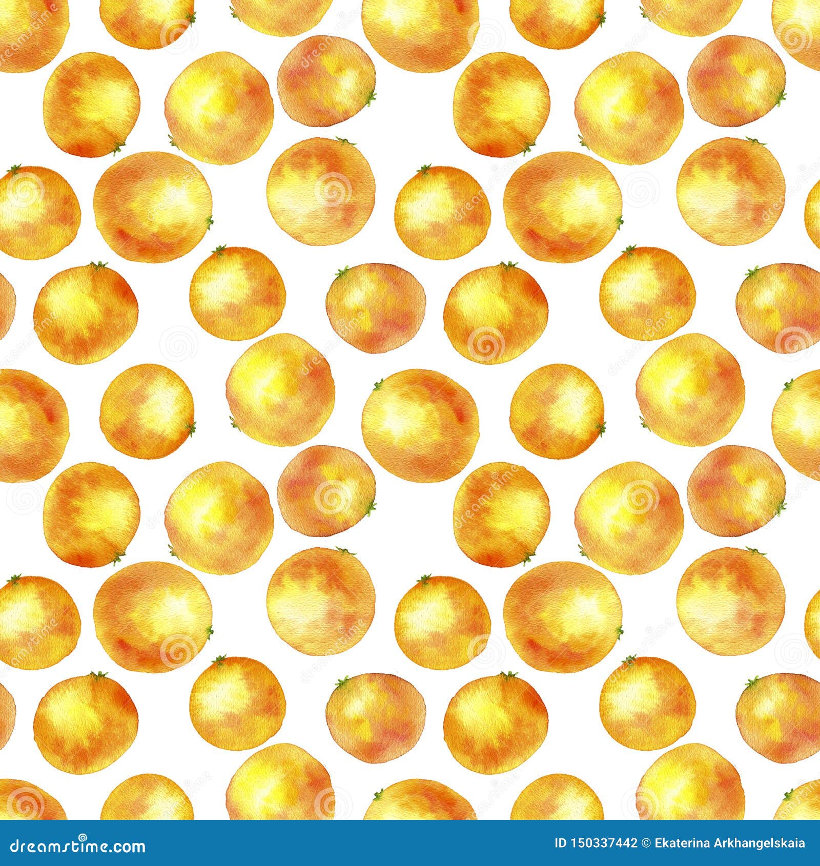 Seamless Pattern with Oranges Stock Illustration - Illustration of ...