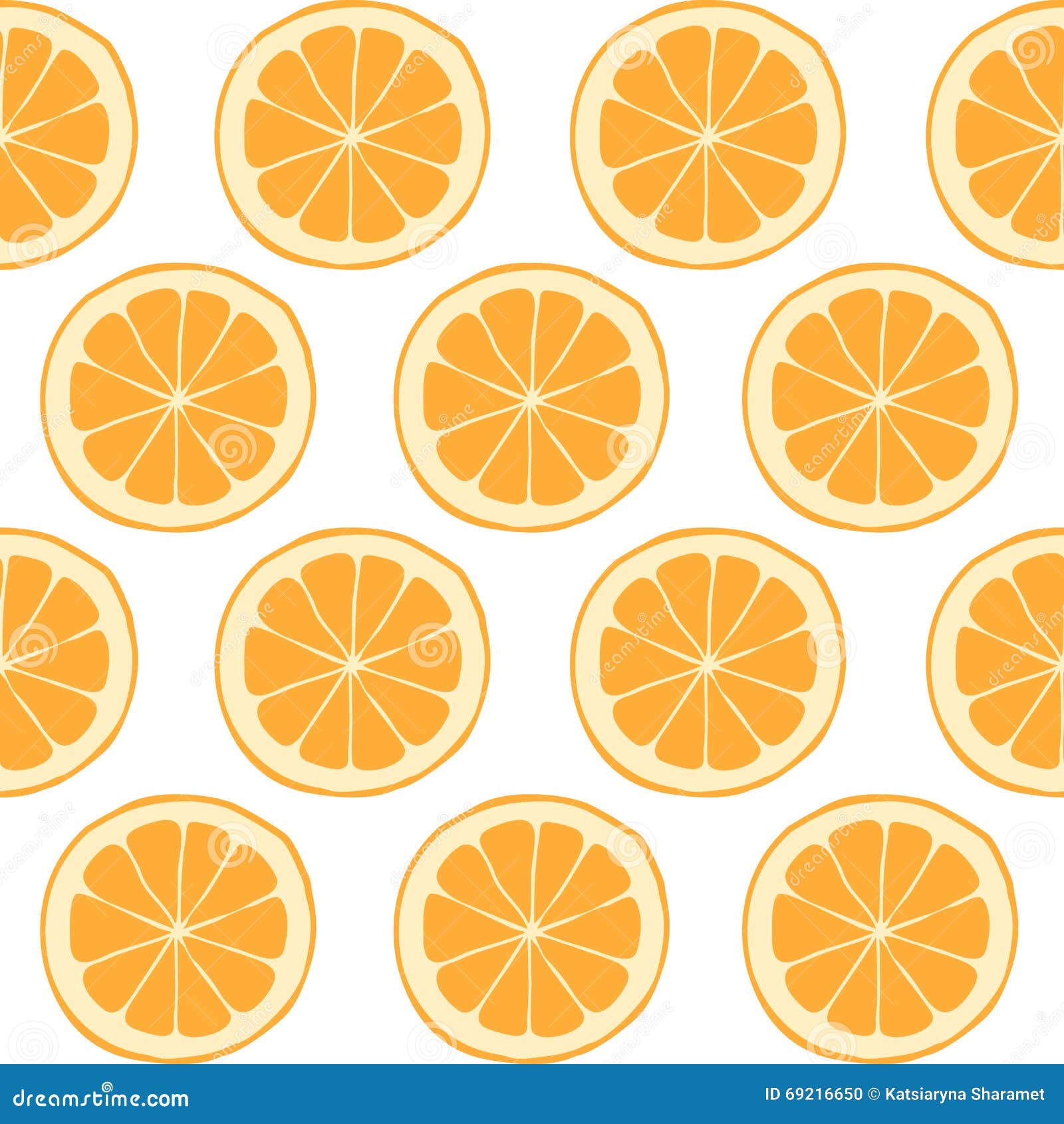 Seamless Pattern with Oranges. Stock Vector - Illustration of seamless ...