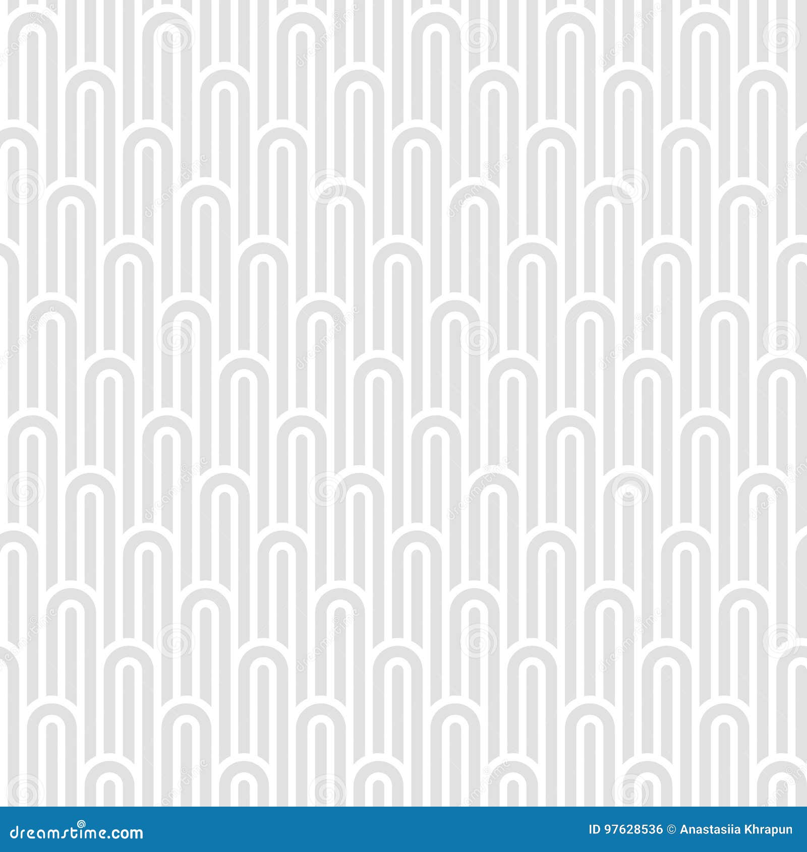 Seamless Pattern. Ornament of Arch. Geometric Background Stock Vector ...