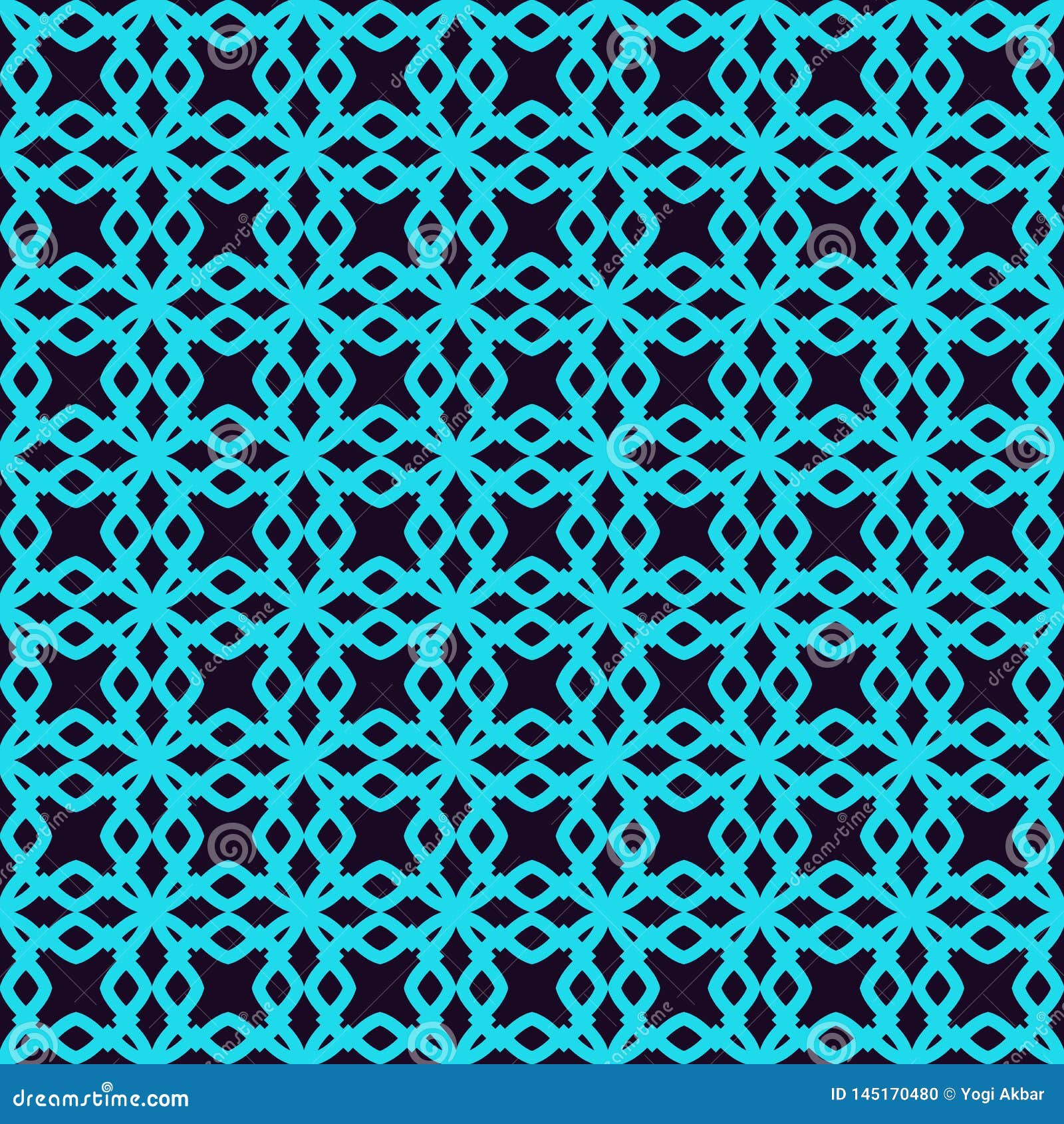 Seamless Pattern Ornament Of Lines And Curls Linear Abstract