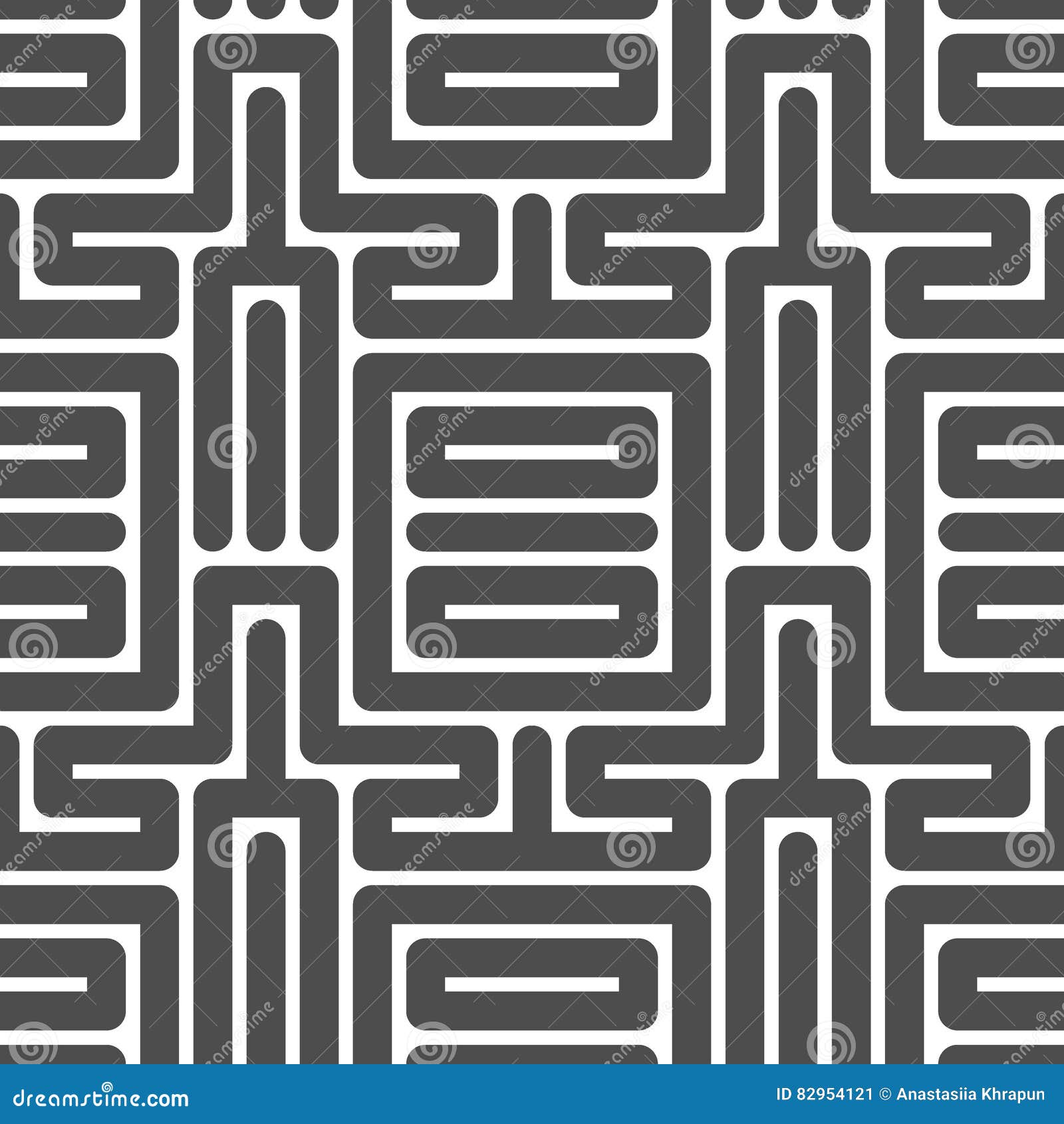 Seamless Pattern. Ornament of Thick Lines. Abstract Background Stock ...