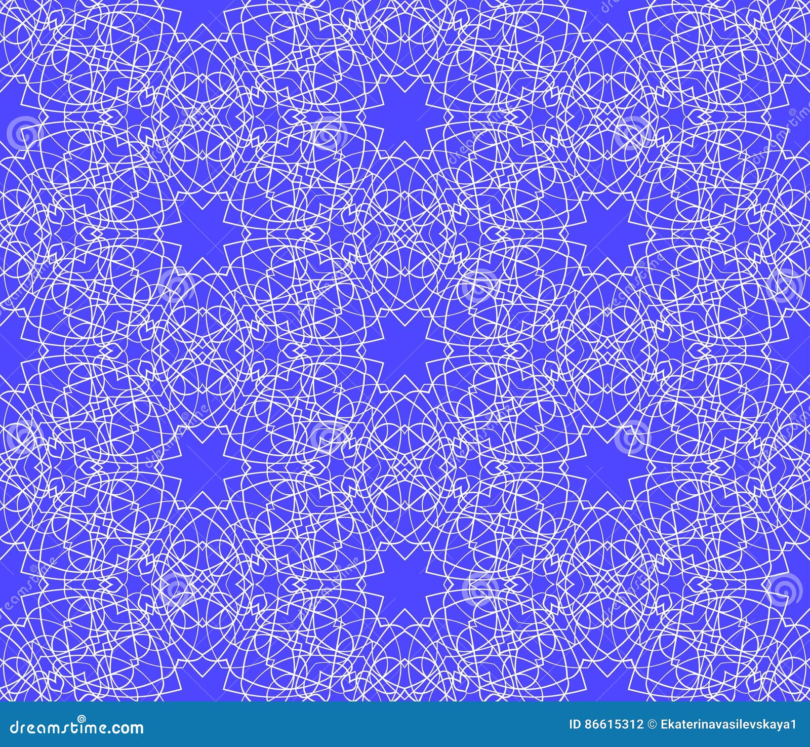 Seamless Vector Pattern. Ornamental Intricate Design. Stock Vector ...