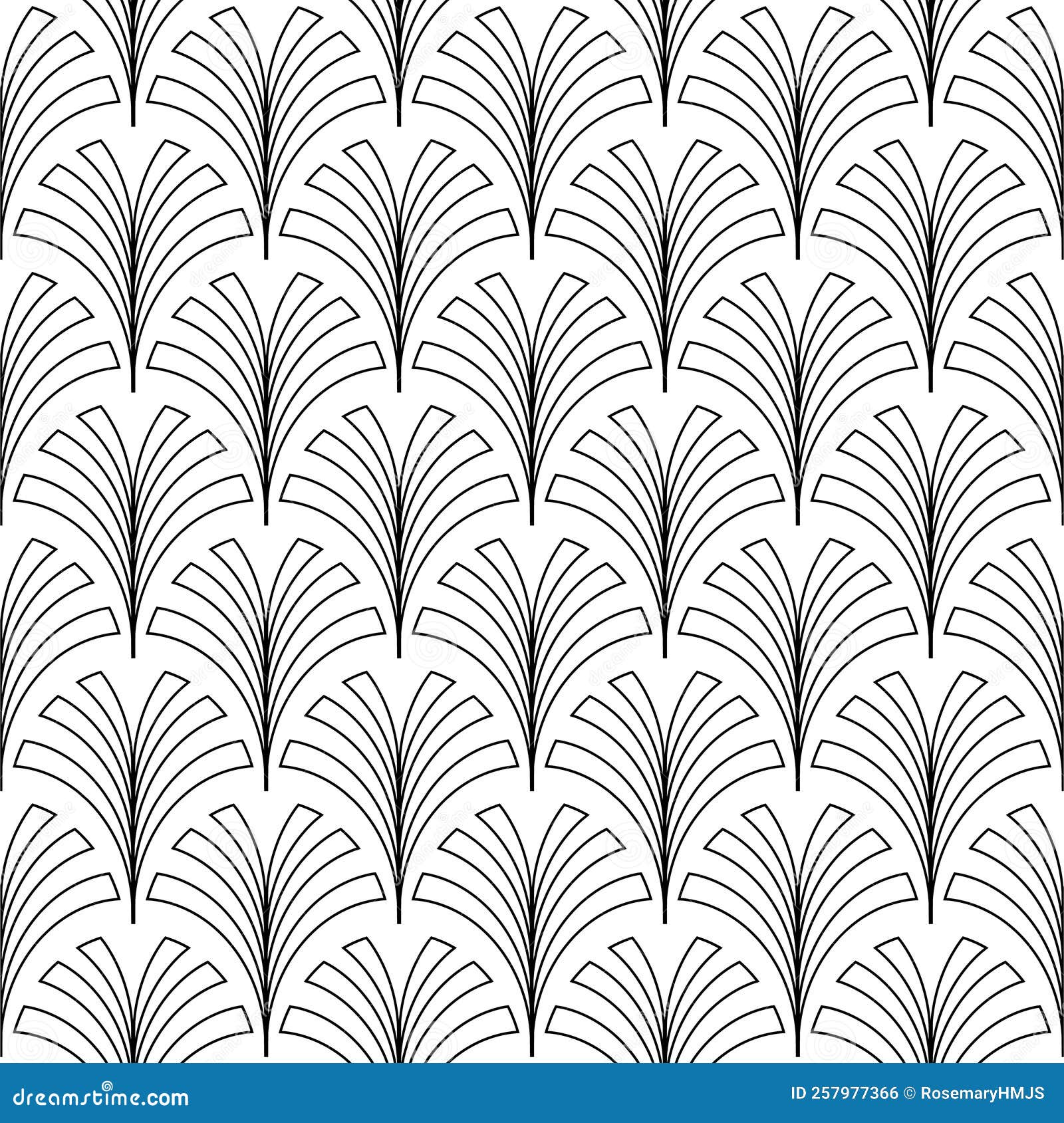 Palmette Seamless Pattern Design. Vintage Vegetable Ornament In The ...