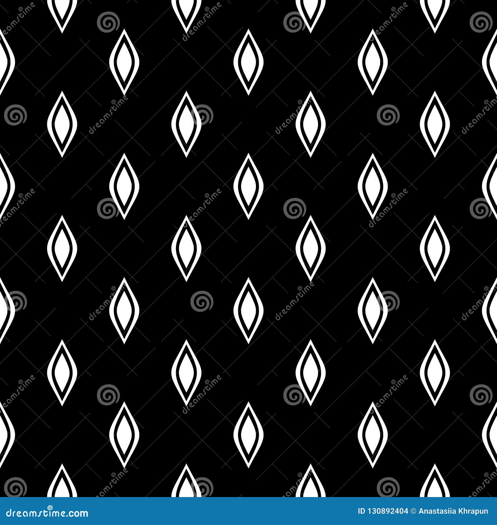 Seamless Pattern of Ovals. Geometric Background Stock Vector ...
