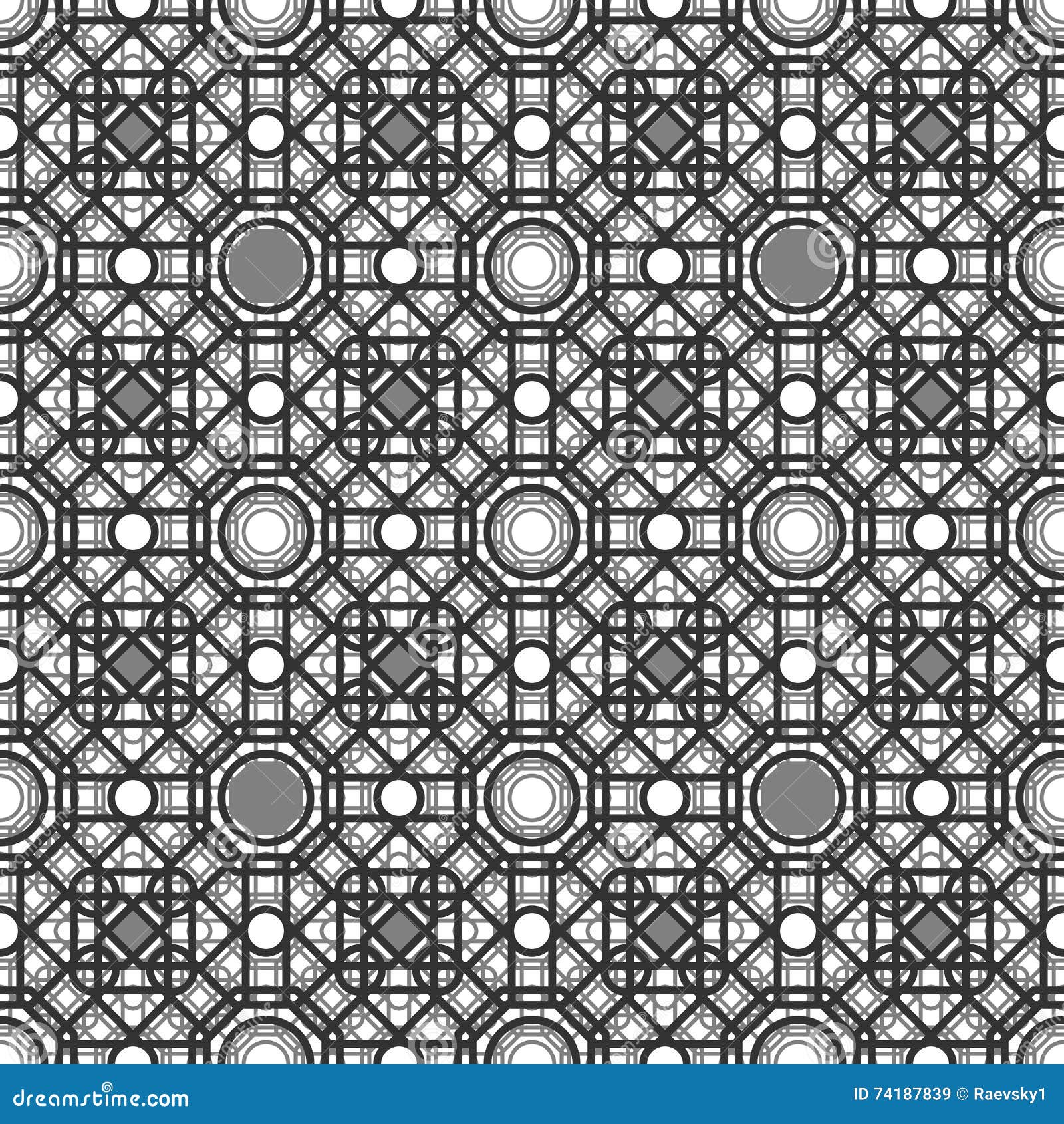 Seamless Pattern with Overlapping Geometric Shapes Forming Abstract ... Seamless Pattern with Overlapping Geometric Shapes Forming Abstract ...