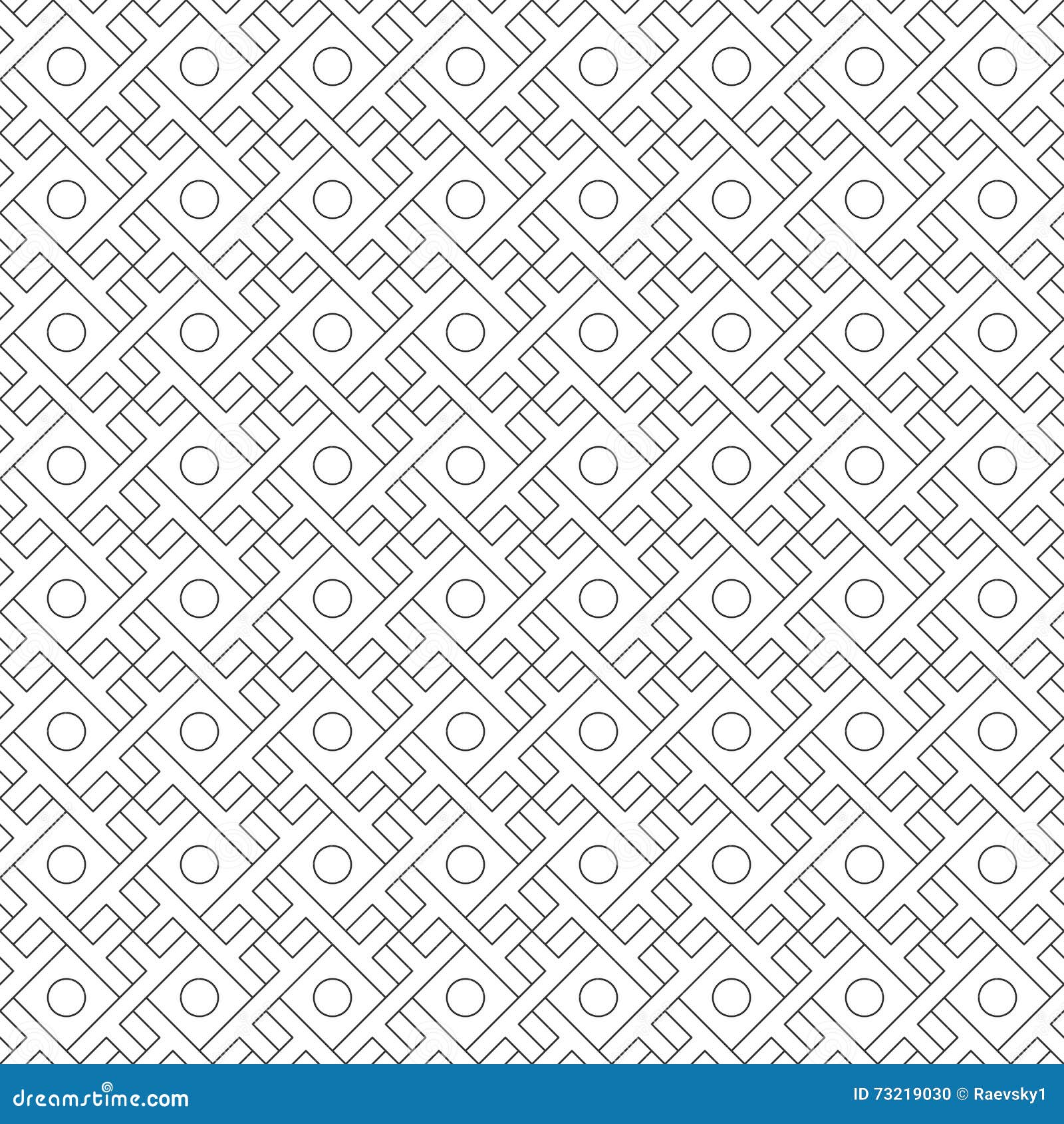 Seamless Pattern With Overlapping Geometric Square Shapes Forming