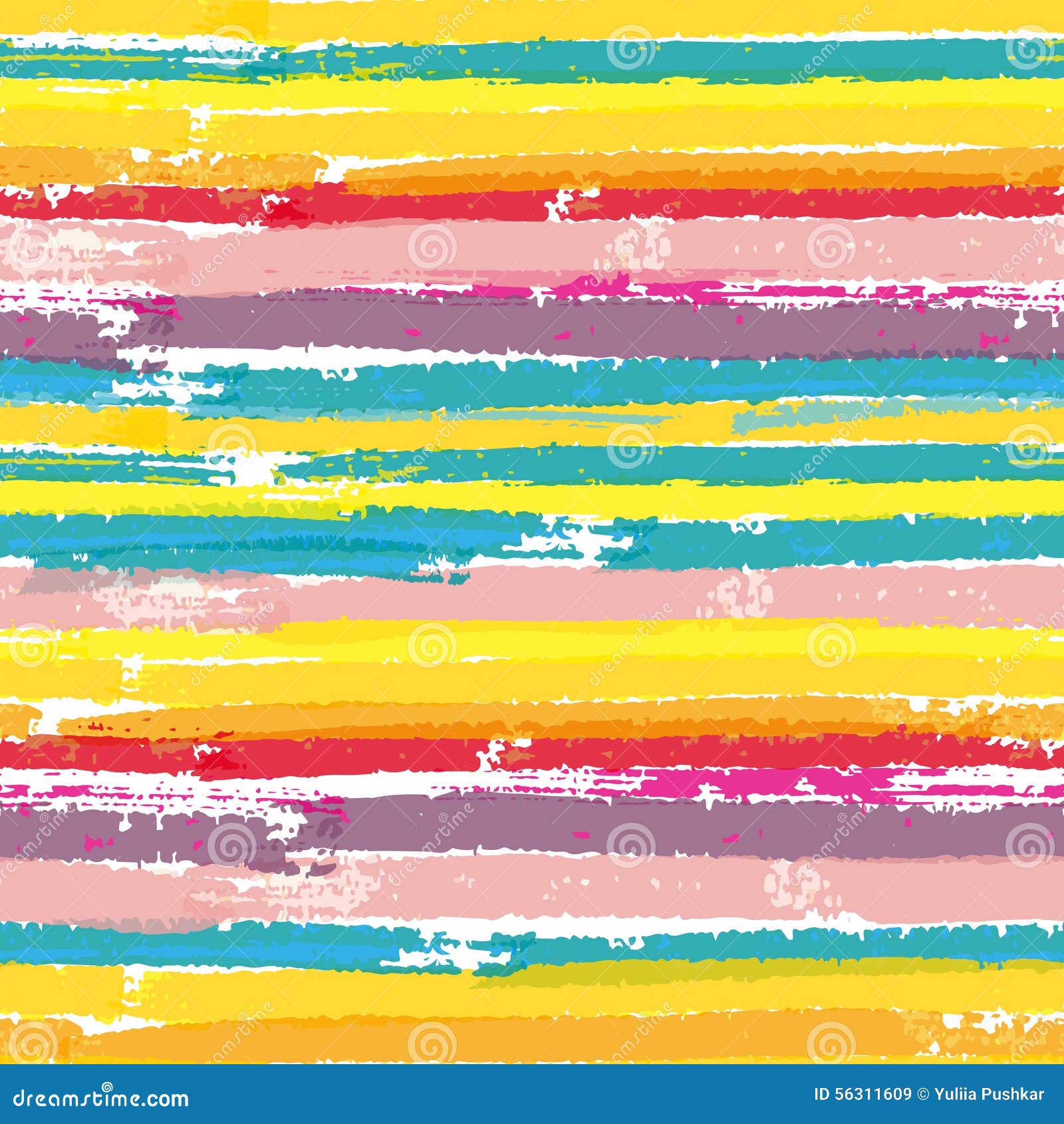 Seamless Pattern with Paint Color Stripes Stock Vector - Illustration ...