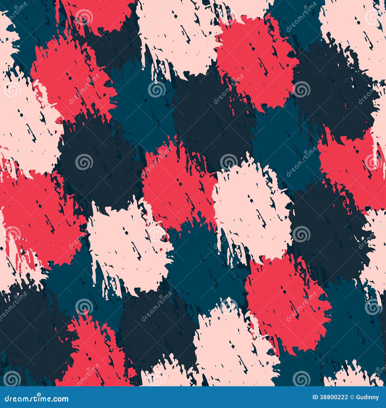 Seamless Pattern with Paint Effect Stock Vector - Illustration of ...