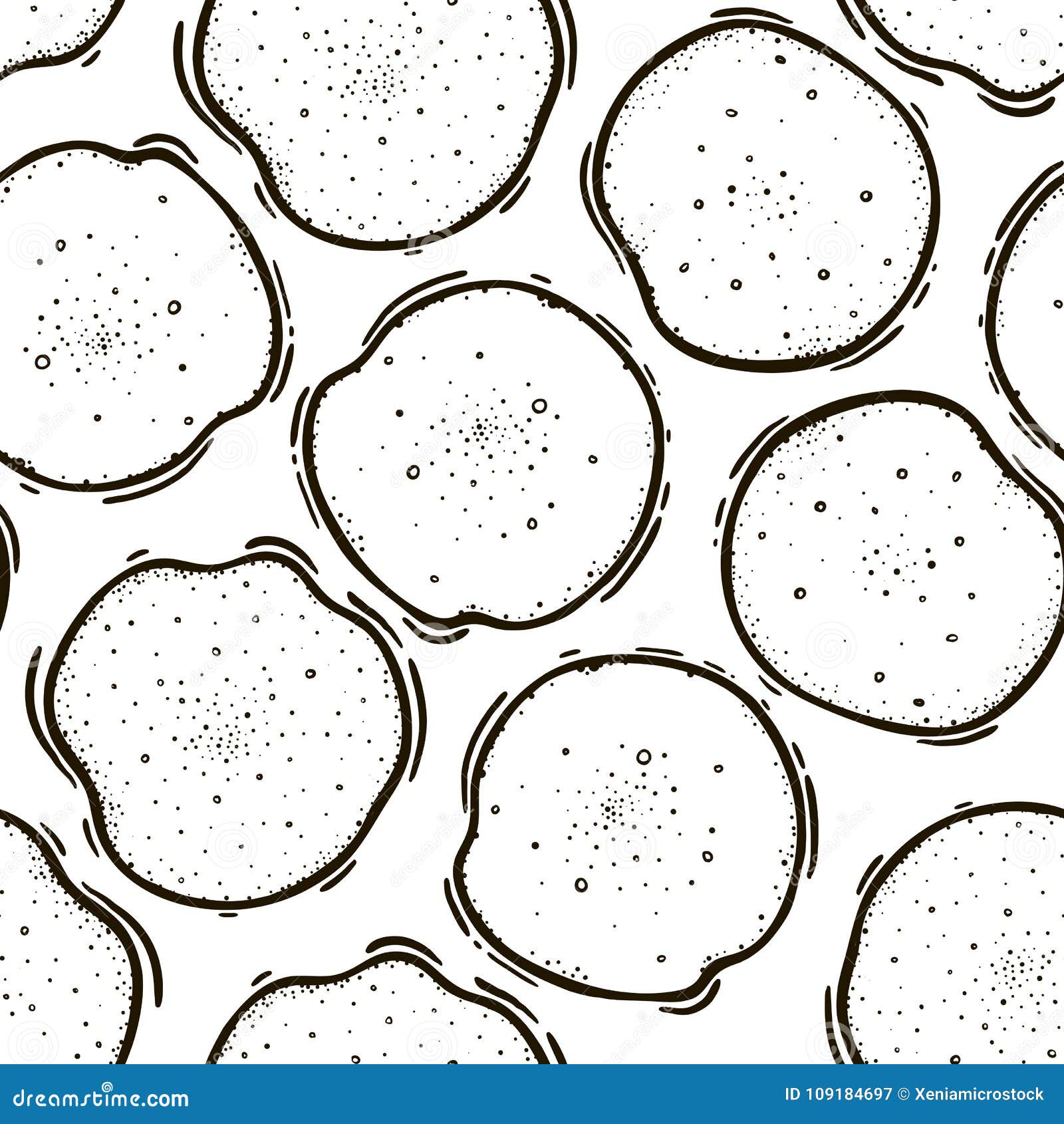 Seamless Pattern with Pancakes. Culinary Baking Stock Vector ...
